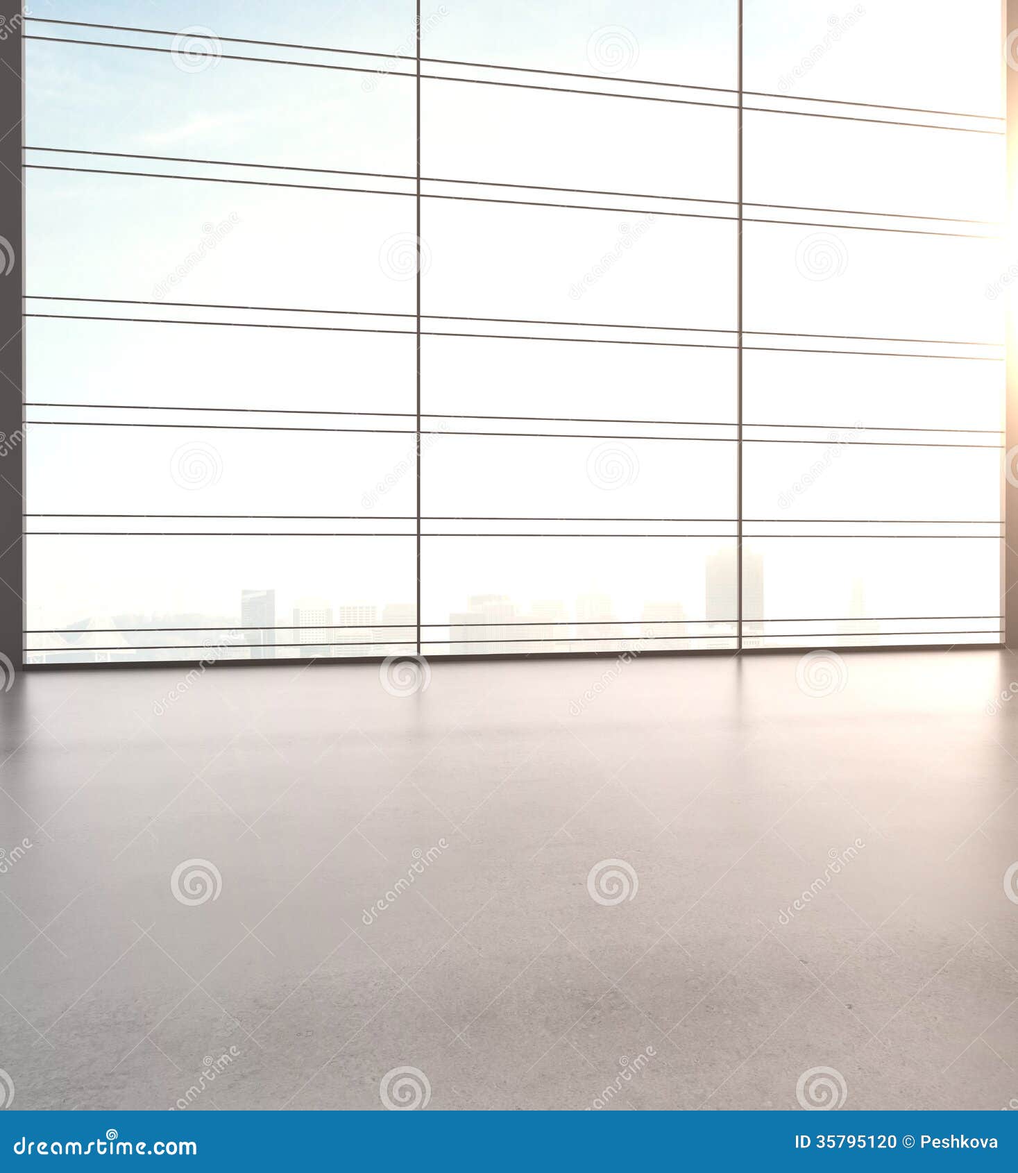 Big sunlight office stock photo. Image of inside, room - 35795120