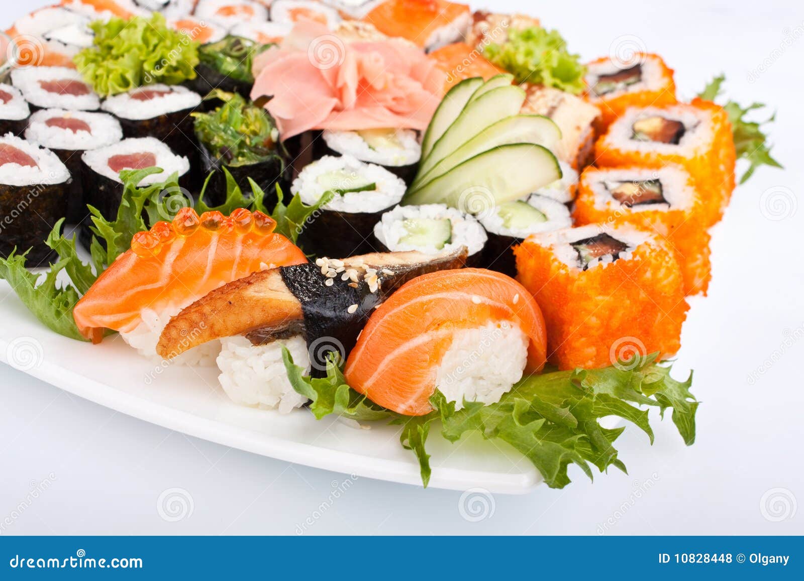 Big sushi set stock photo. Image of cappa, cucumber, green - 10828448
