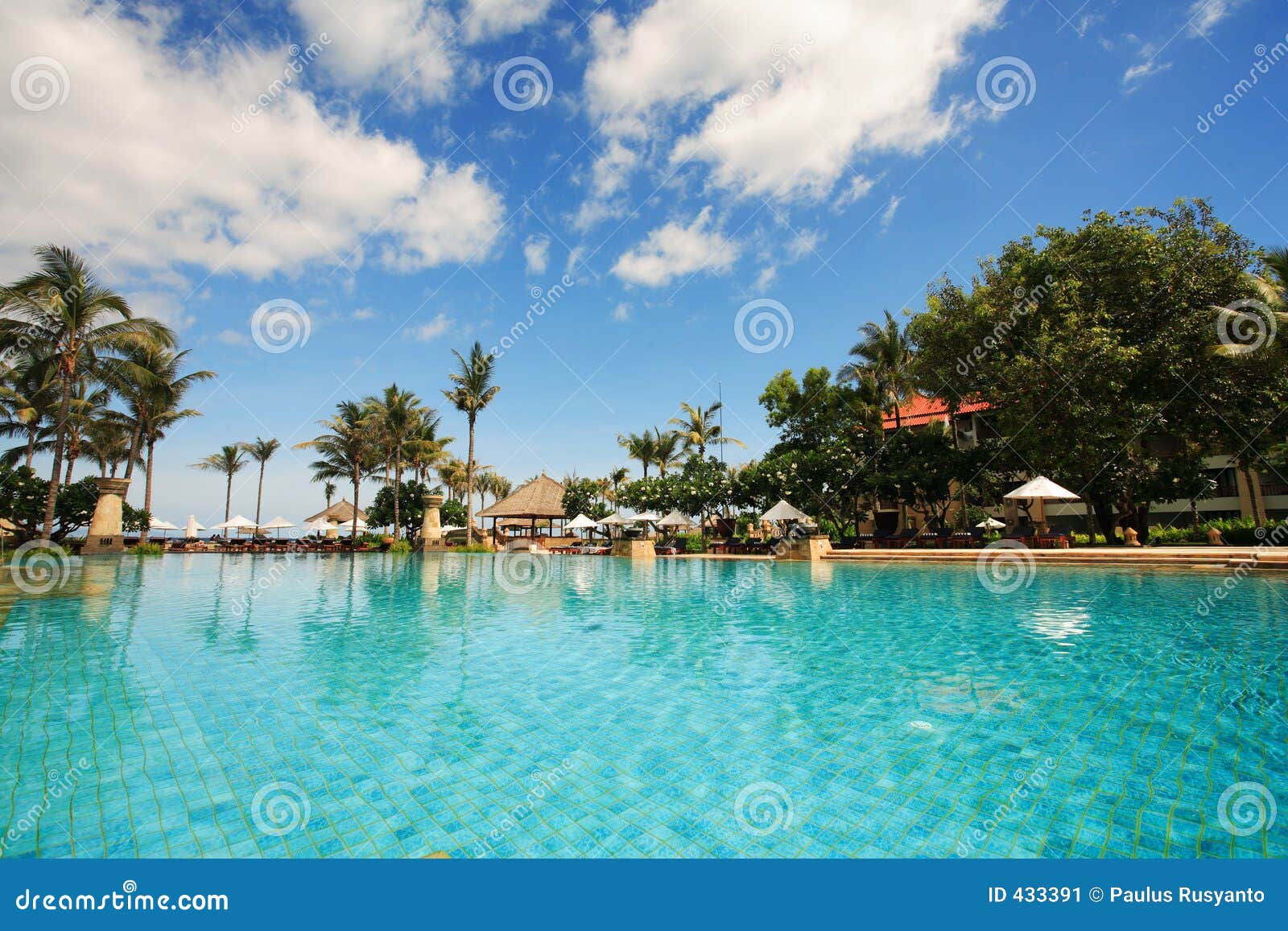 Big Swimming Pool stock image. Image of white, relaxation - 433391