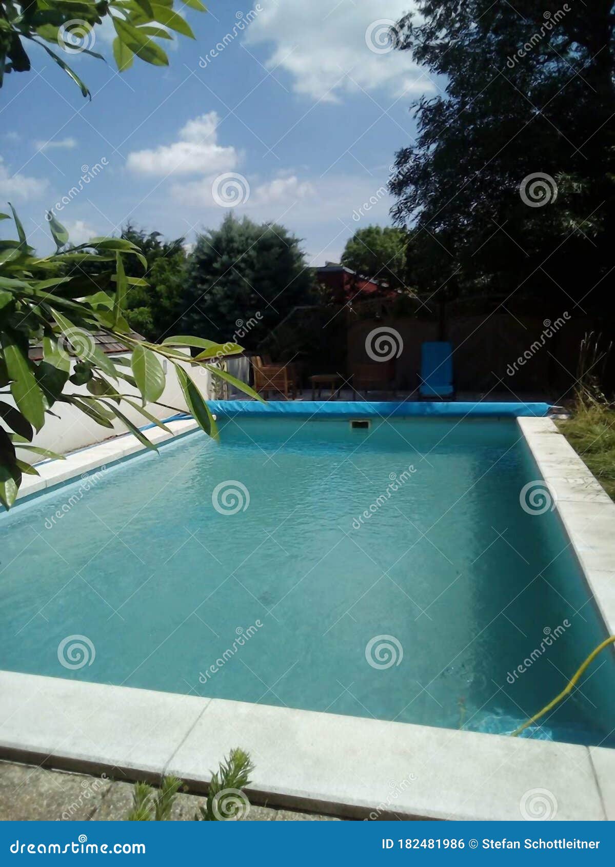 A Big Swimming Pool in a Garden Stock Photo - Image of pool, travel ...