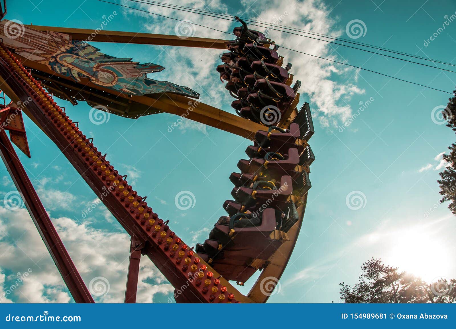 Big Swing in an Amusement Park Editorial Photo - Image of boat, spin ...