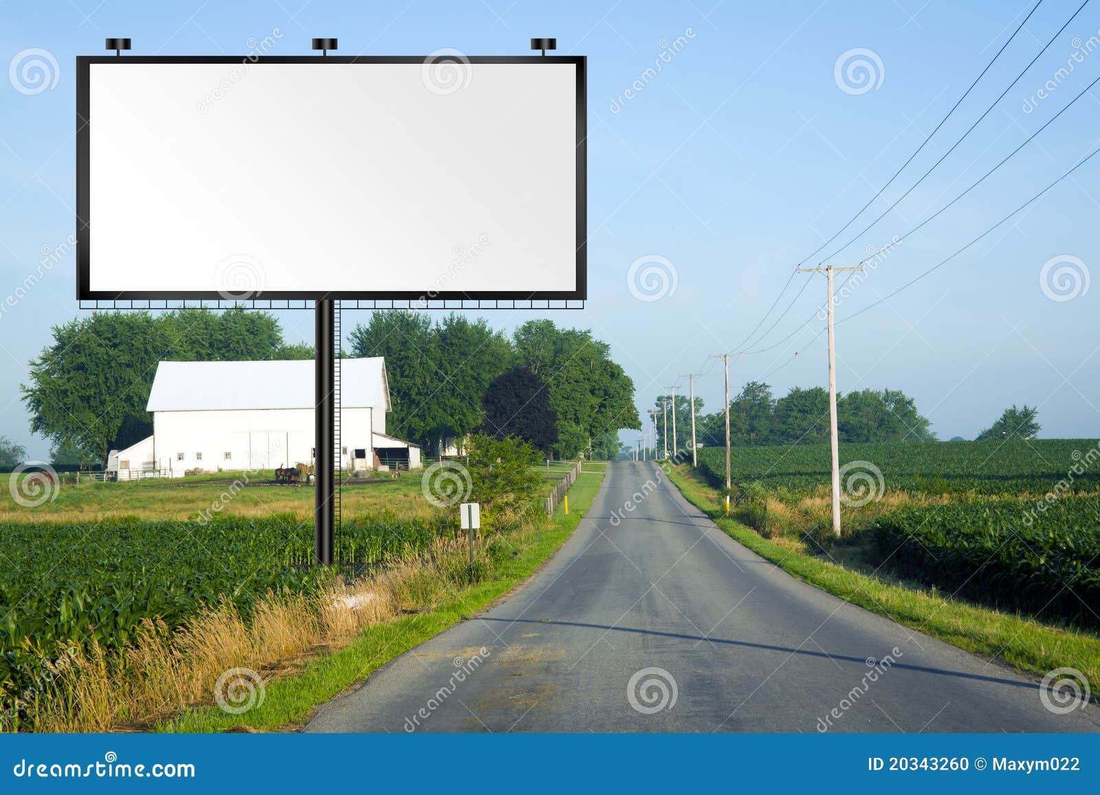 Big Tall Billboard on road stock photo. Image of promo - 20343260