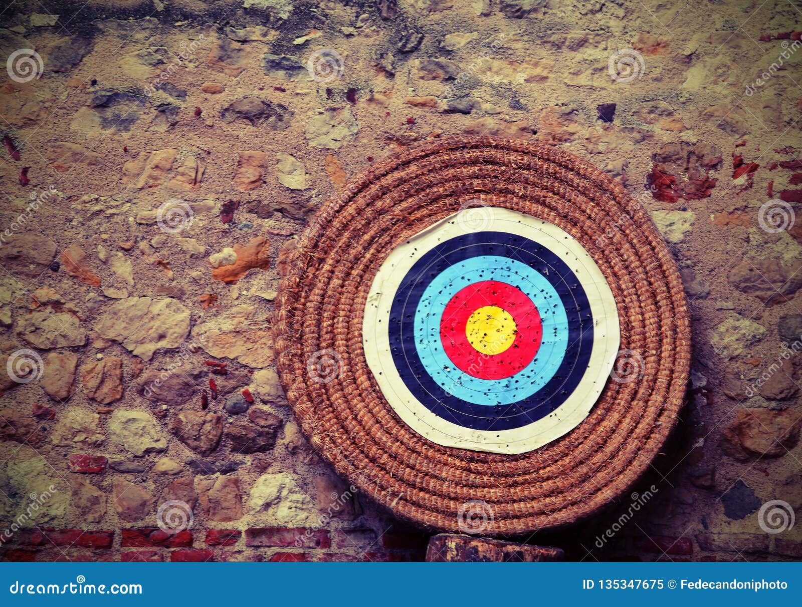 Big Target with Concentric Circles To Train during the Archery C Stock ...