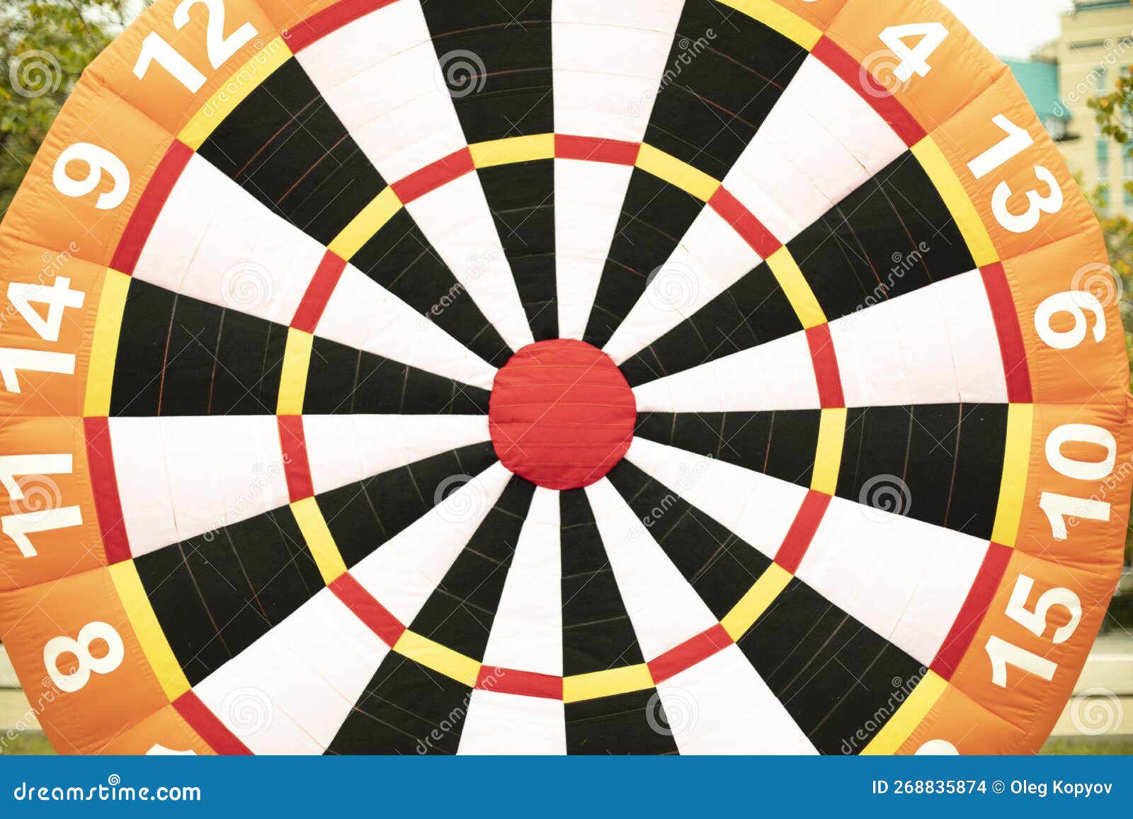 Big Target. Inflatable Game Target. Goal in Middle Stock Photo - Image ...