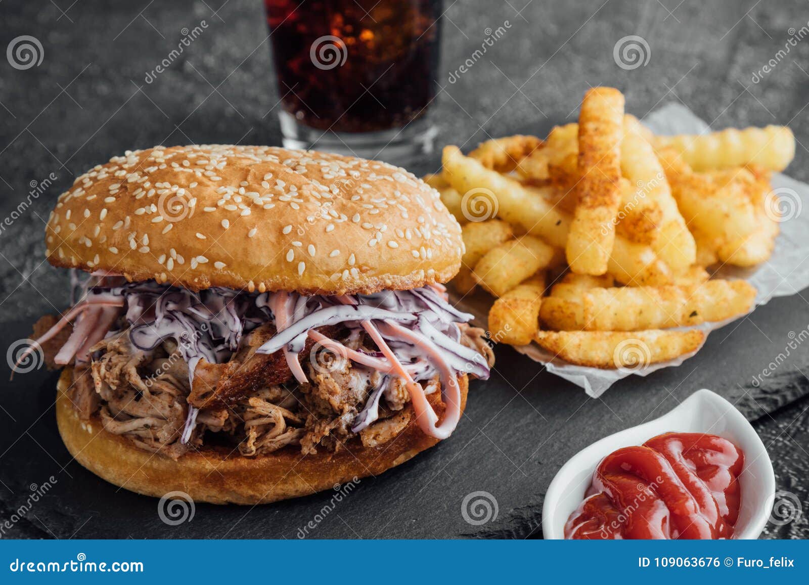 Pulled pork burger stock photo. Image of rustic, dark - 109063676 Pulled pork burger stock photo. Image of rustic, dark - 109063676