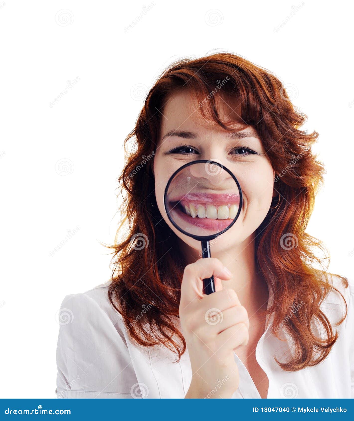 Big teeth stock photo. Image of magnifying, business - 18047040