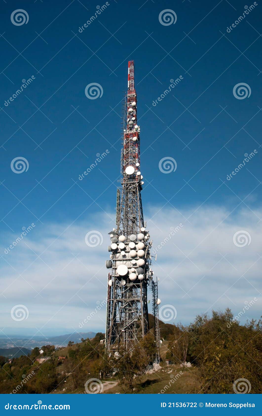 Big television tower stock photo. Image of high, line - 21536722
