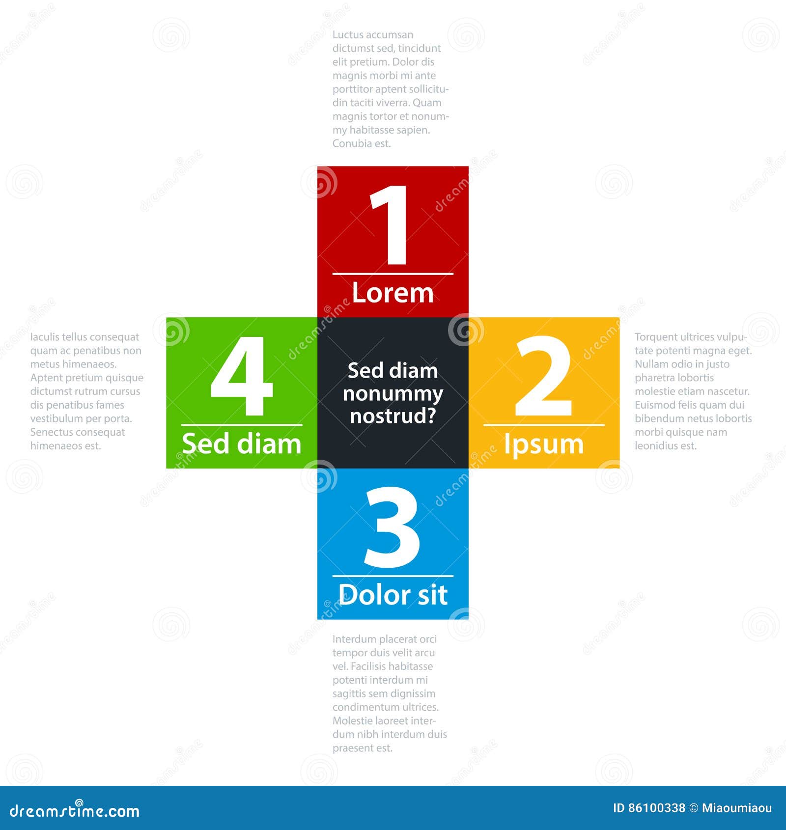 Big Template for Printed Media, Advertising or Web Design Stock Vector ...