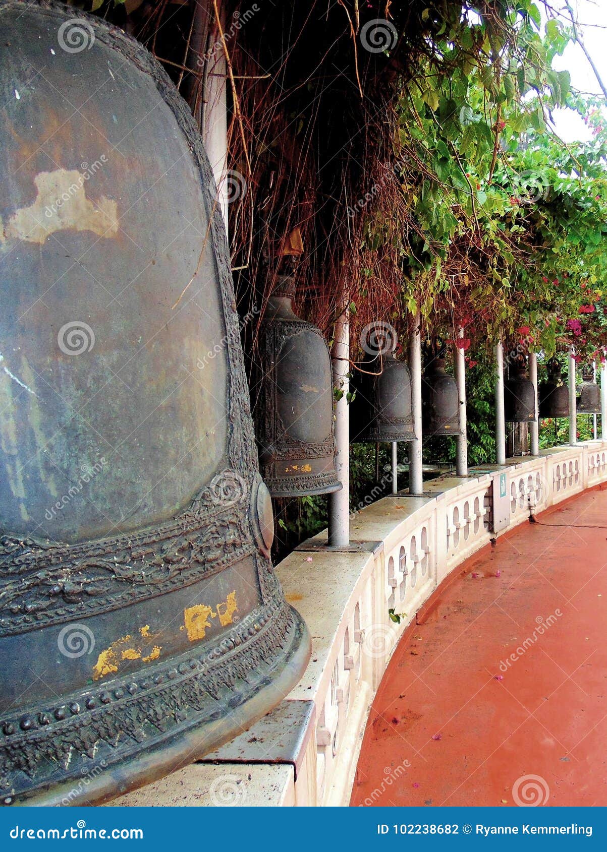 Temple bells stock photo. Image of hanging, mount, bangkok - 102238682