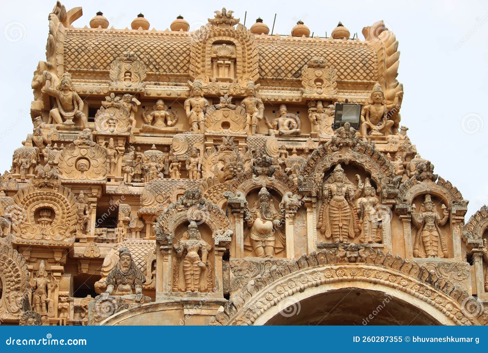 Temple Front View - Thanjavur Big Temple Royalty-Free Stock Photography ...