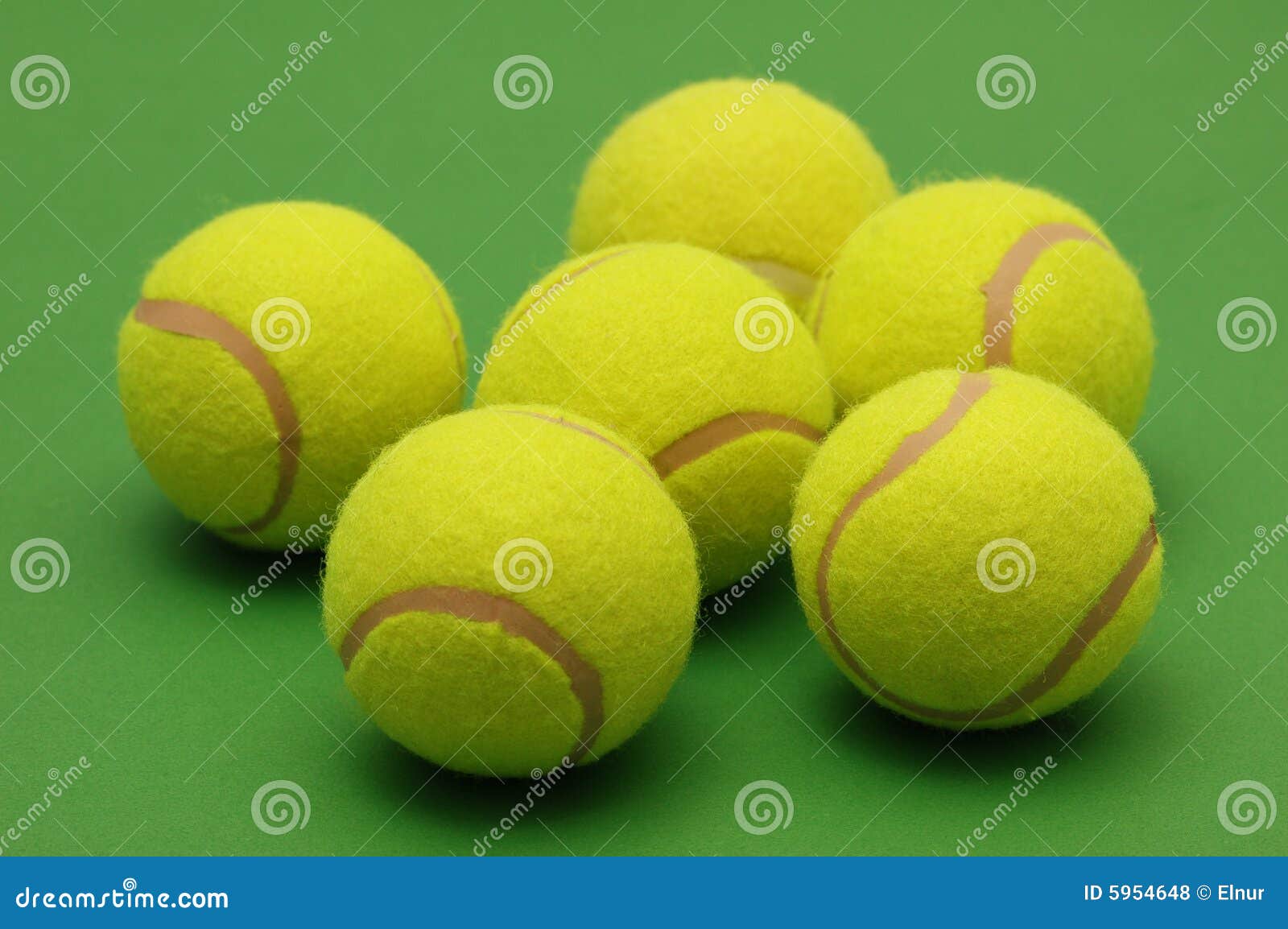 Big Tennis Balls on the Green Background Stock Photo - Image of court ...