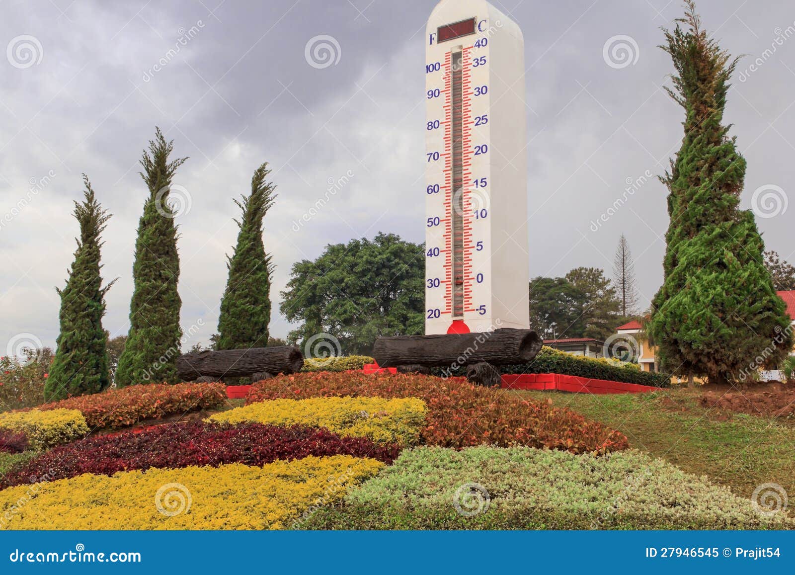 Big thermometer stock image. Image of fahrenheit, scale - 27946545