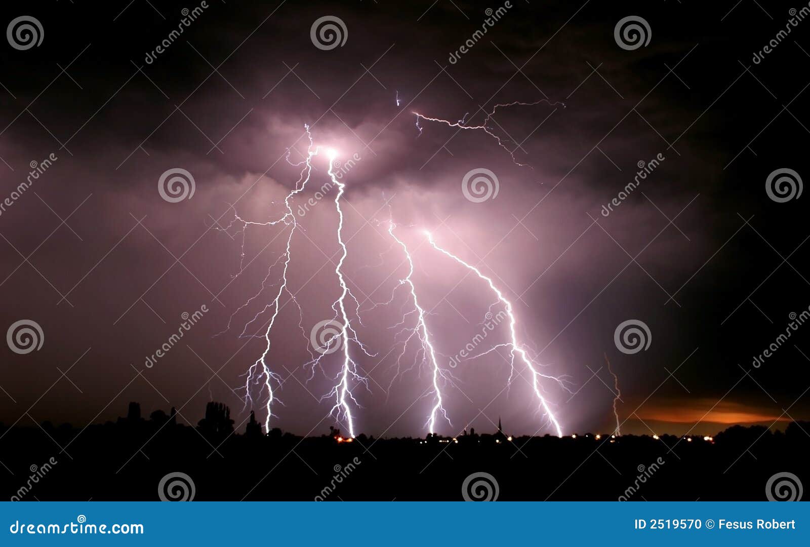 Big thunderbolt stock photo. Image of cloudy, storm, thunder - 2519570