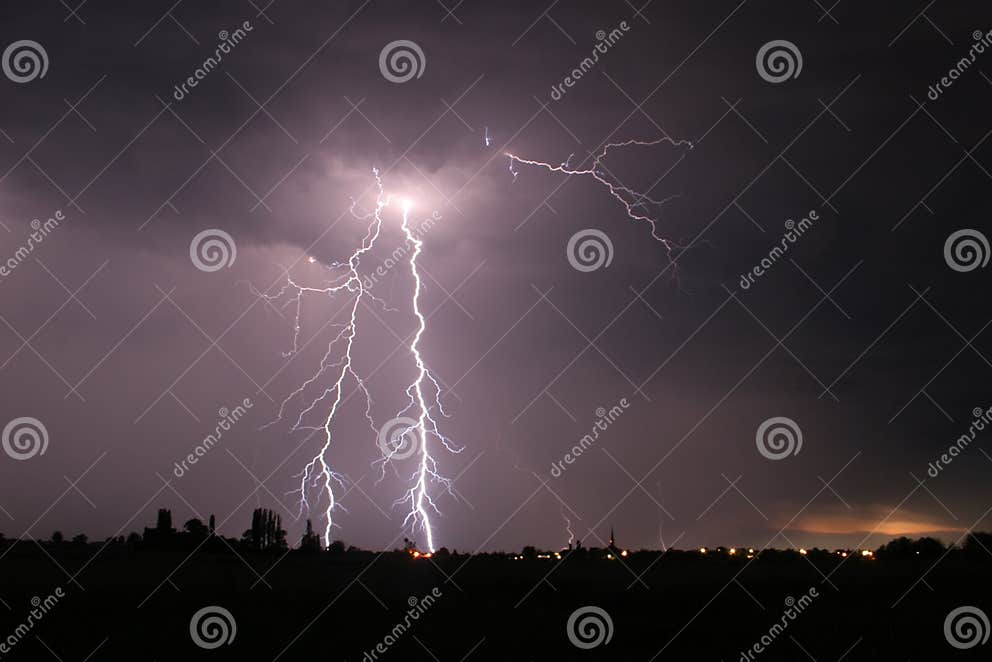 Big thunderbolt stock image. Image of weather, thunderhead - 2520289