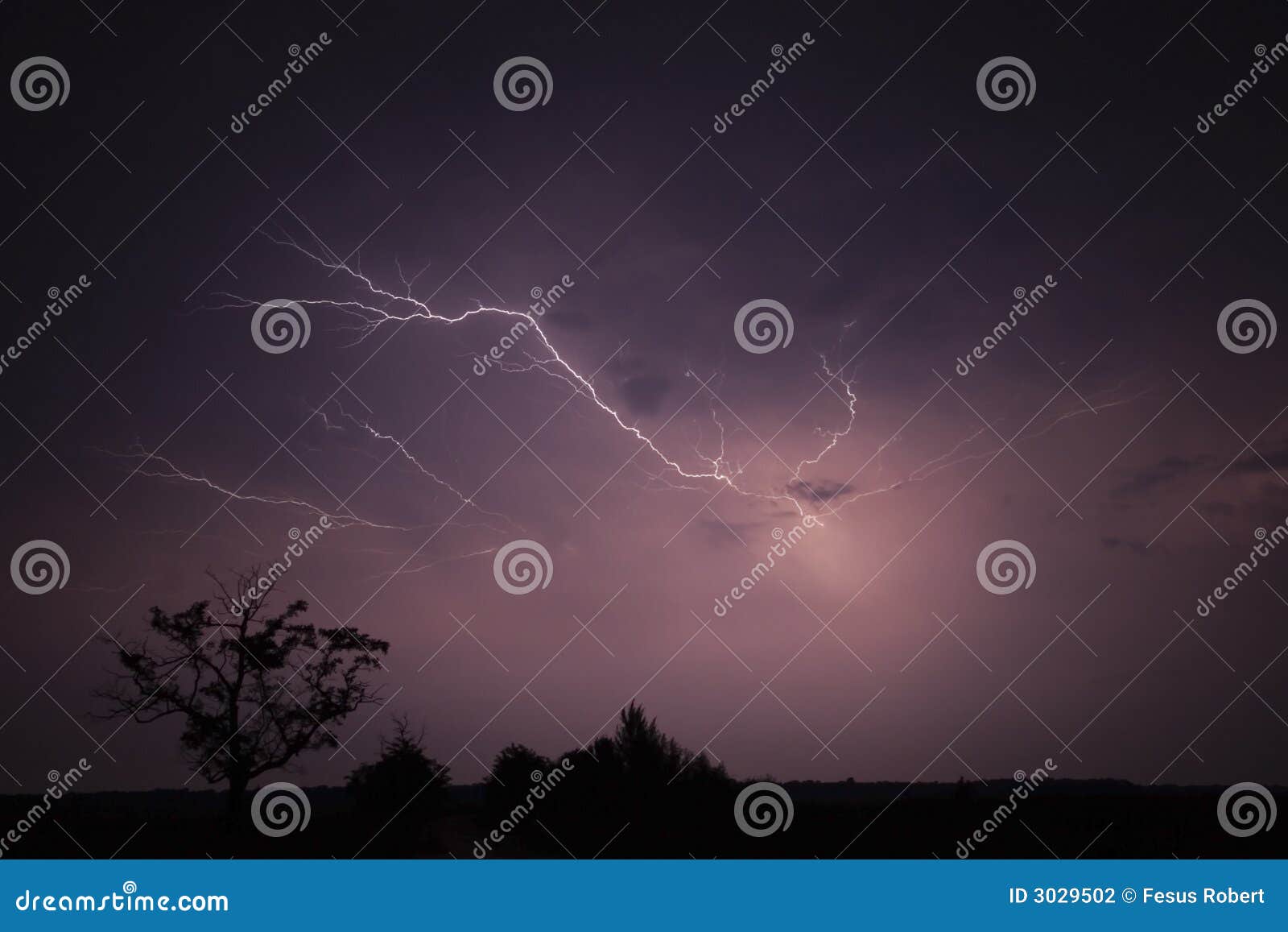 Big thunderbolt stock photo. Image of silhouette, storm - 3029502