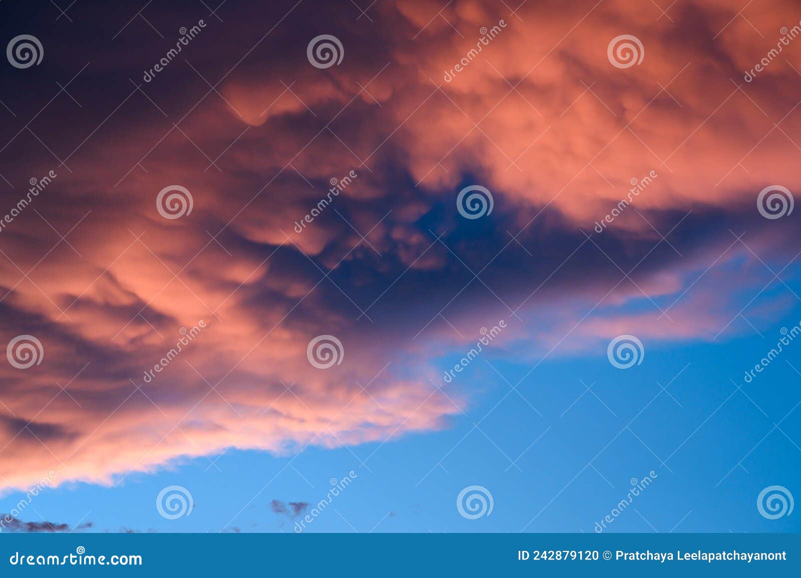 Big Thunderstorm Rain Clouds. Nature Environment Background Stock Photo ...