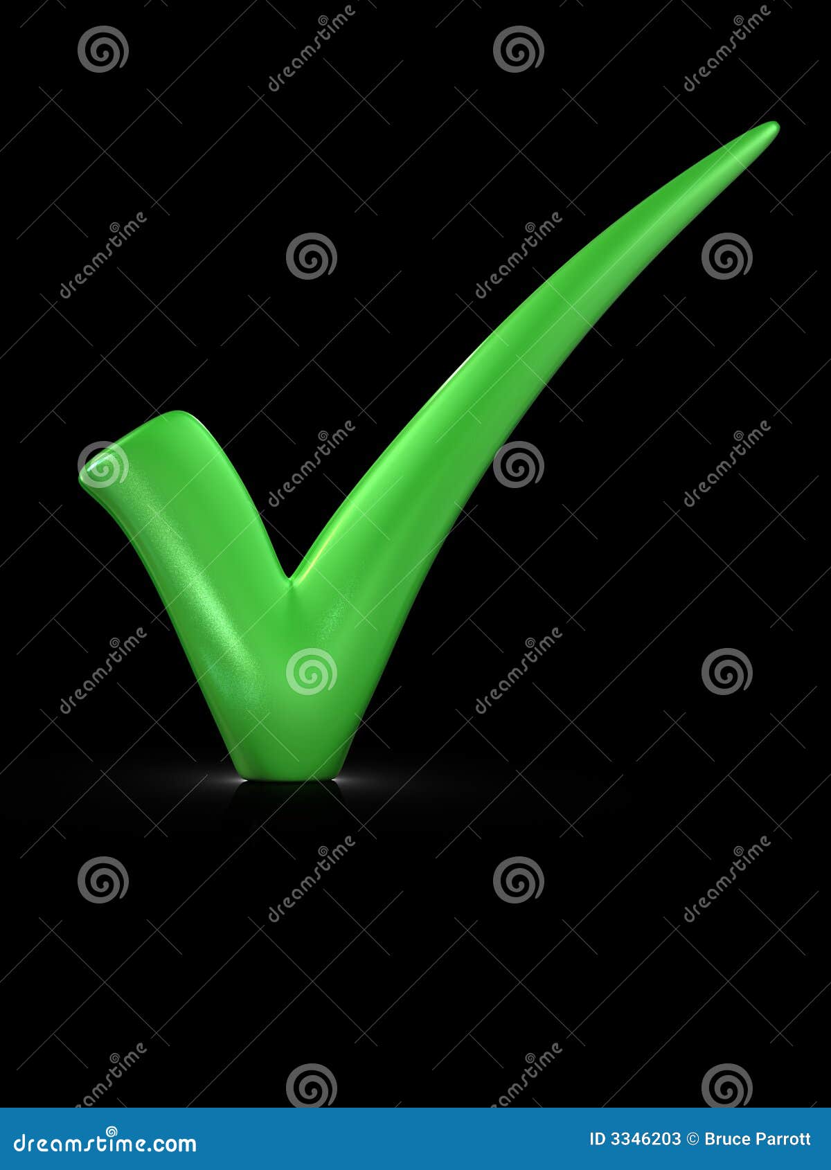 Big tick stock illustration. Illustration of tick, favourable - 3346203