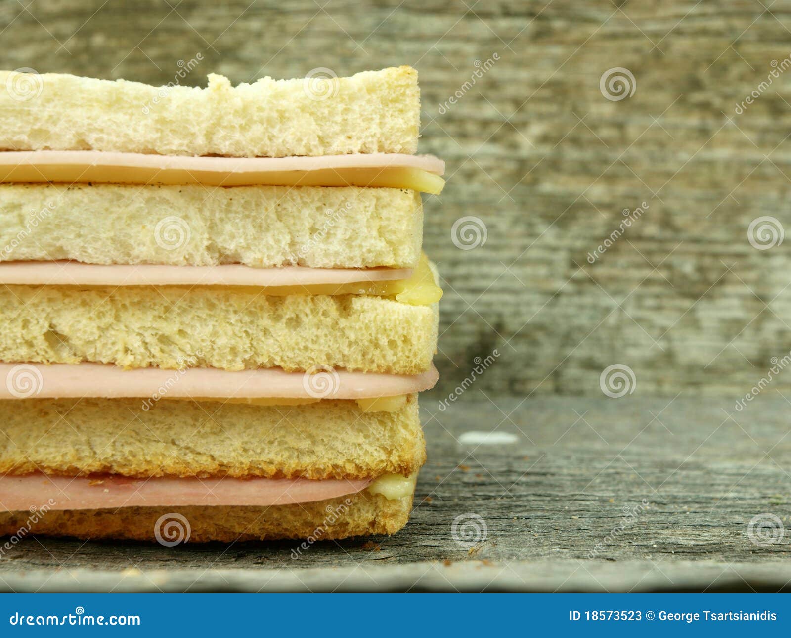 Big Toast with Ham and Cheese Stock Image - Image of breakfast, toast ...
