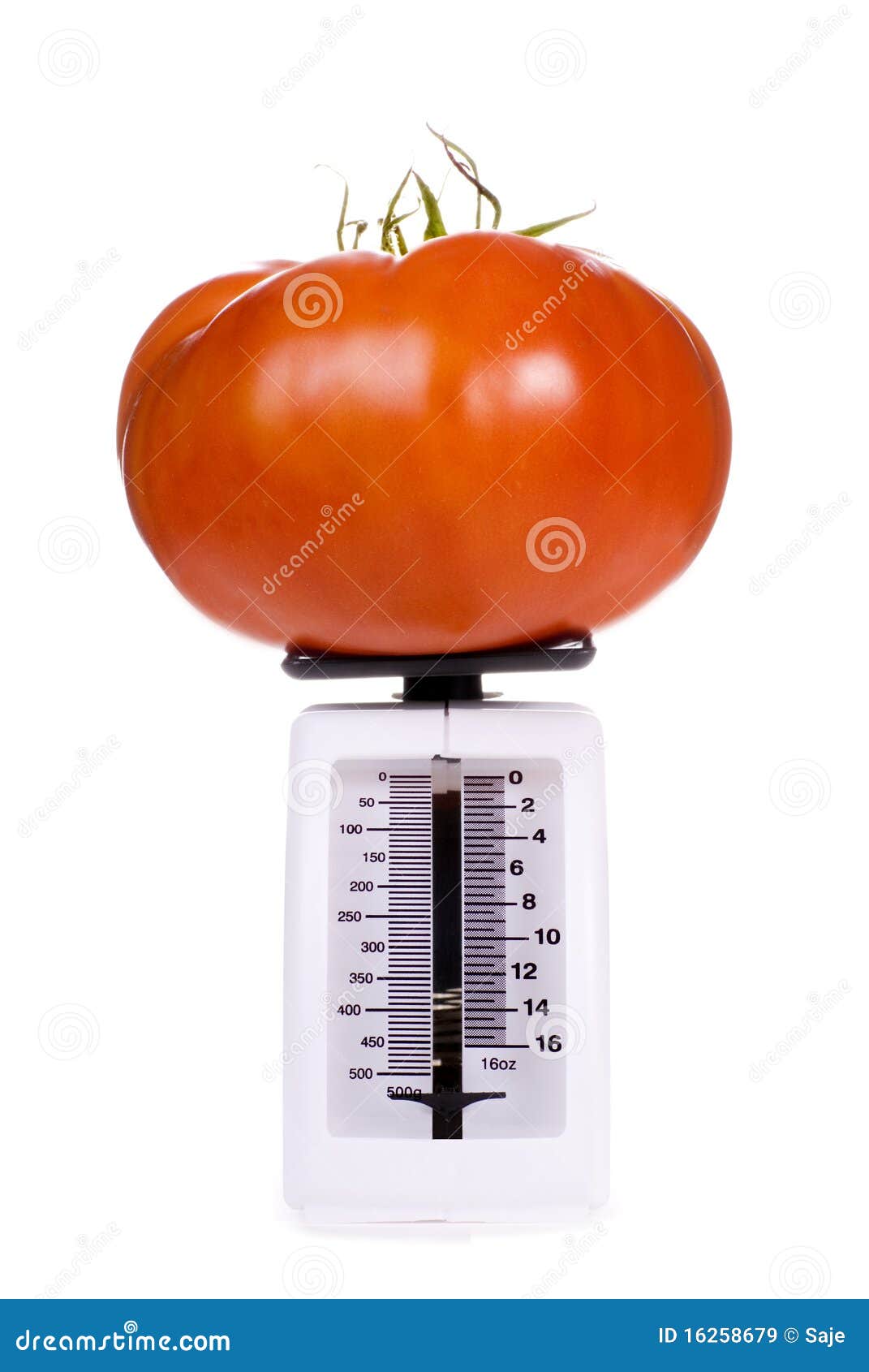 Big Tomato on Kitchen Scale Stock Image - Image of measure, cook: 16258679