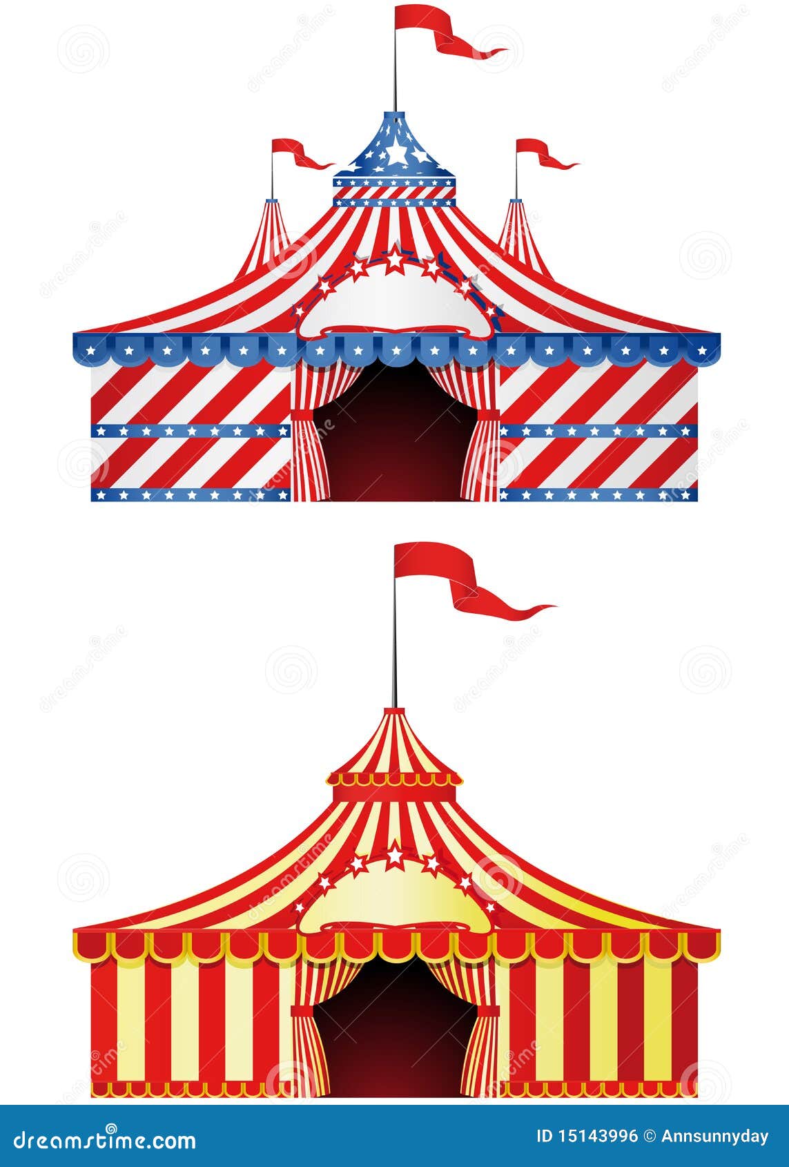 Big Top Circus stock vector. Illustration of vortex, amusement - 15143996
