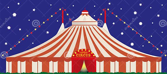 Big top by night stock vector. Illustration of magical - 10221570