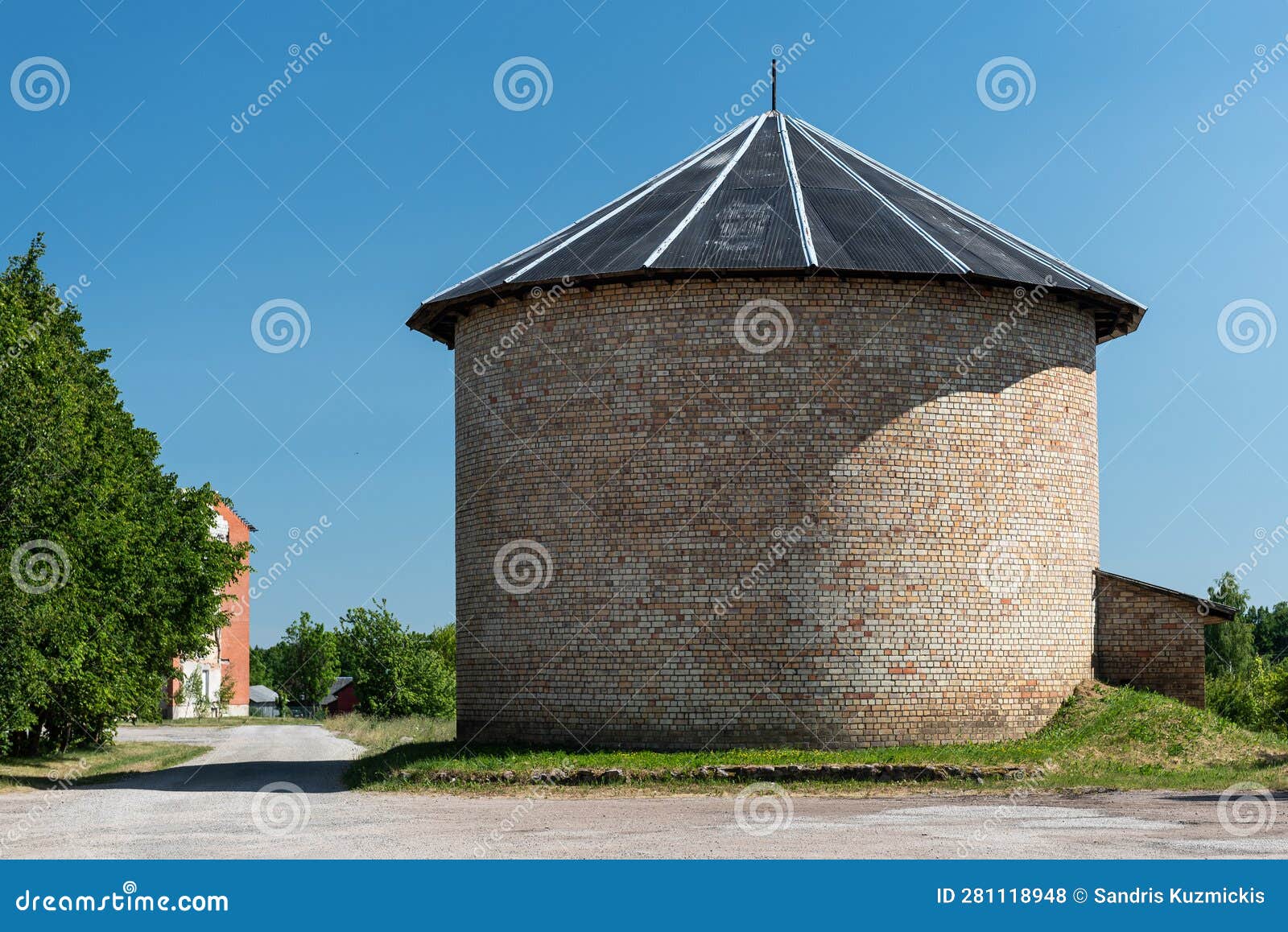 Big tower in Kalni, Latvia stock photo. Image of outdoor - 281118948