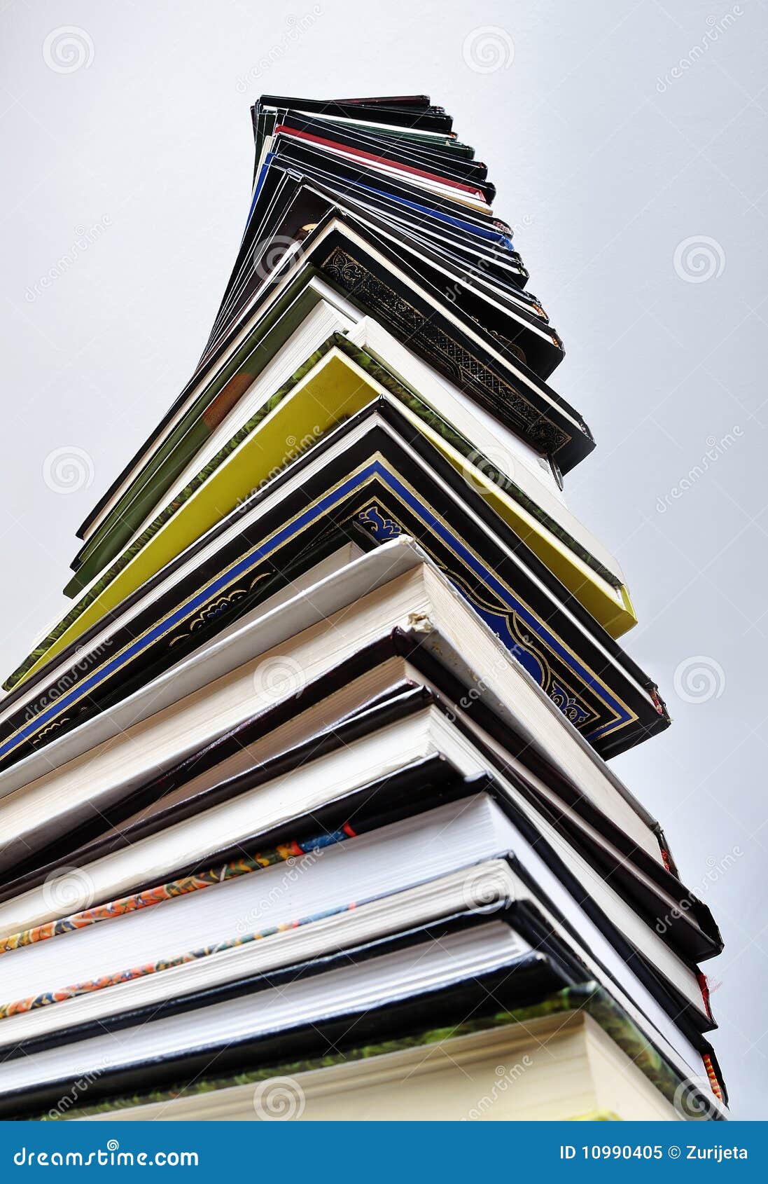 A big tower of many books stock image. Image of college - 10990405
