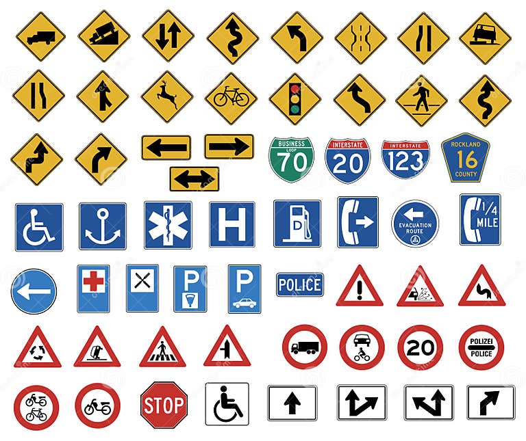 The big traffic sign stock vector. Illustration of icon - 6783515