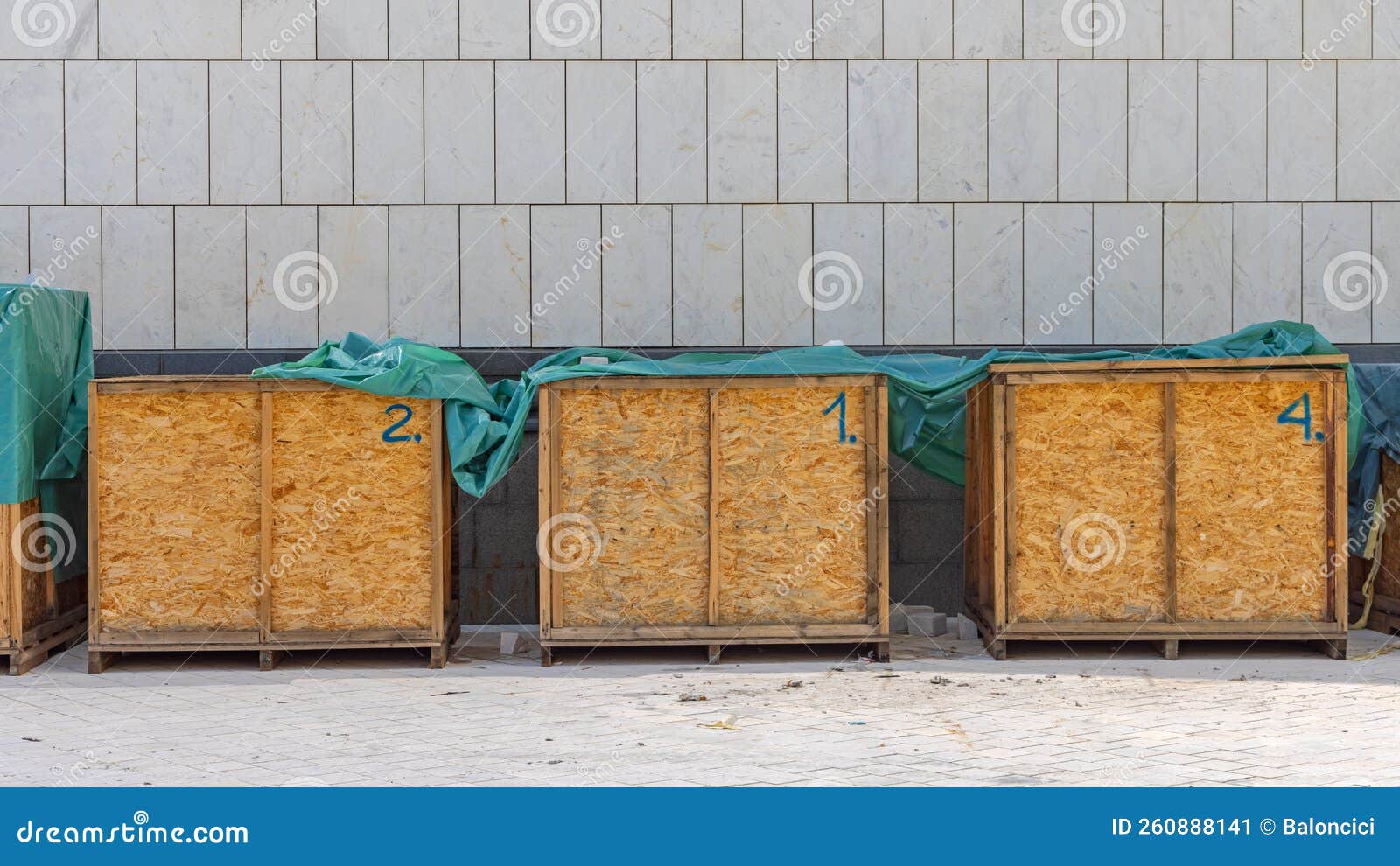 Big Transport Boxes stock image. Image of transportation - 260888141