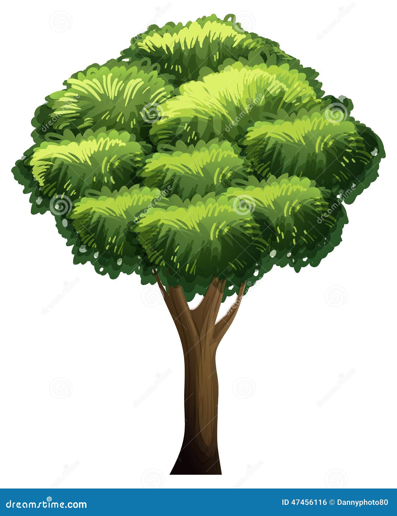 A big tree stock vector. Illustration of natural, green - 47456116