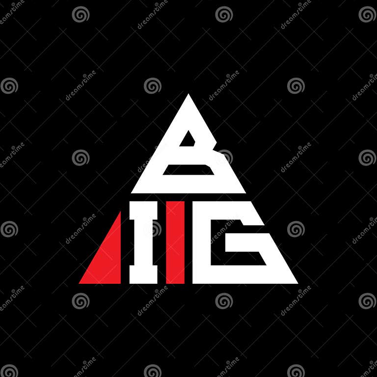 BIG Triangle Letter Logo Design with Triangle Shape. BIG Triangle Logo ...