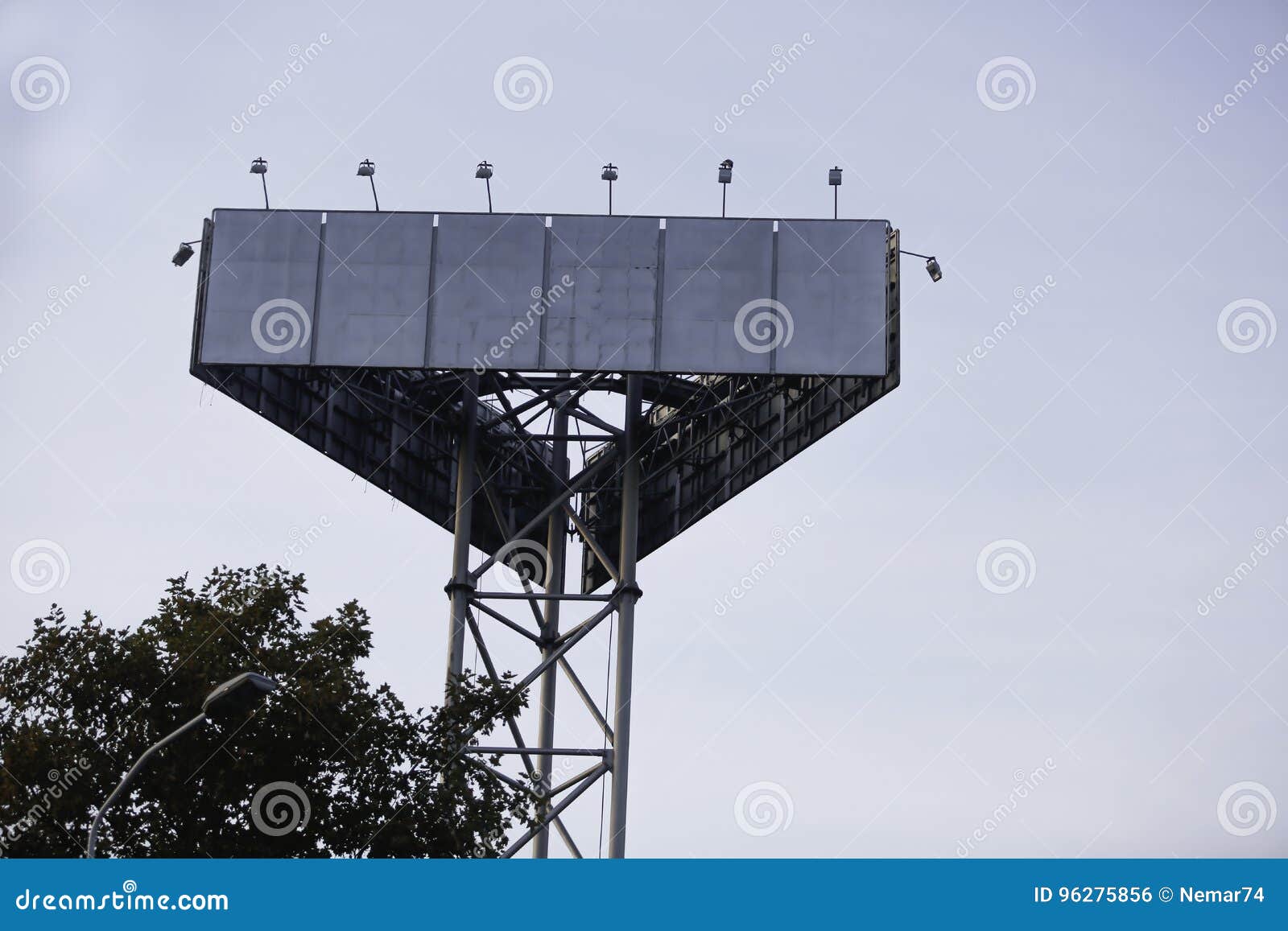 Big Triangle Reflector Construction Stock Photo - Image of vertical ...
