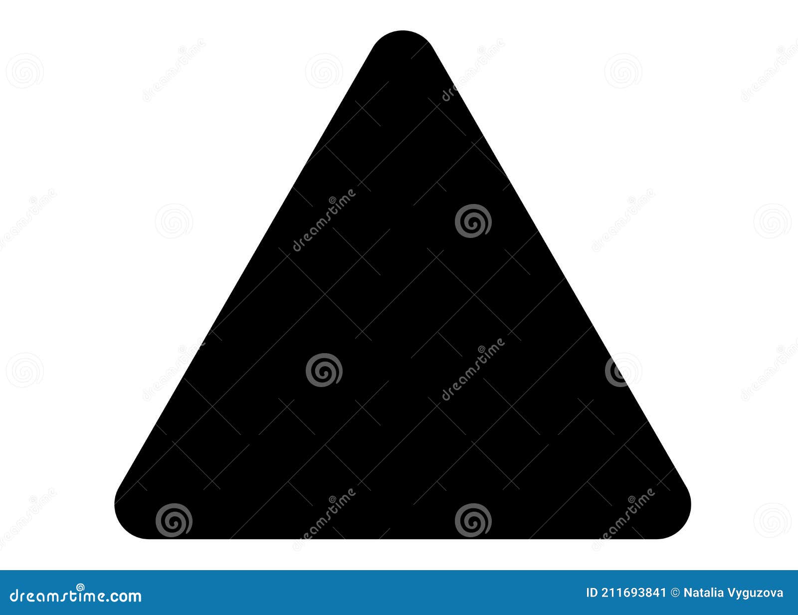 Big triangle. Vector image stock vector. Illustration of pretty - 211693841