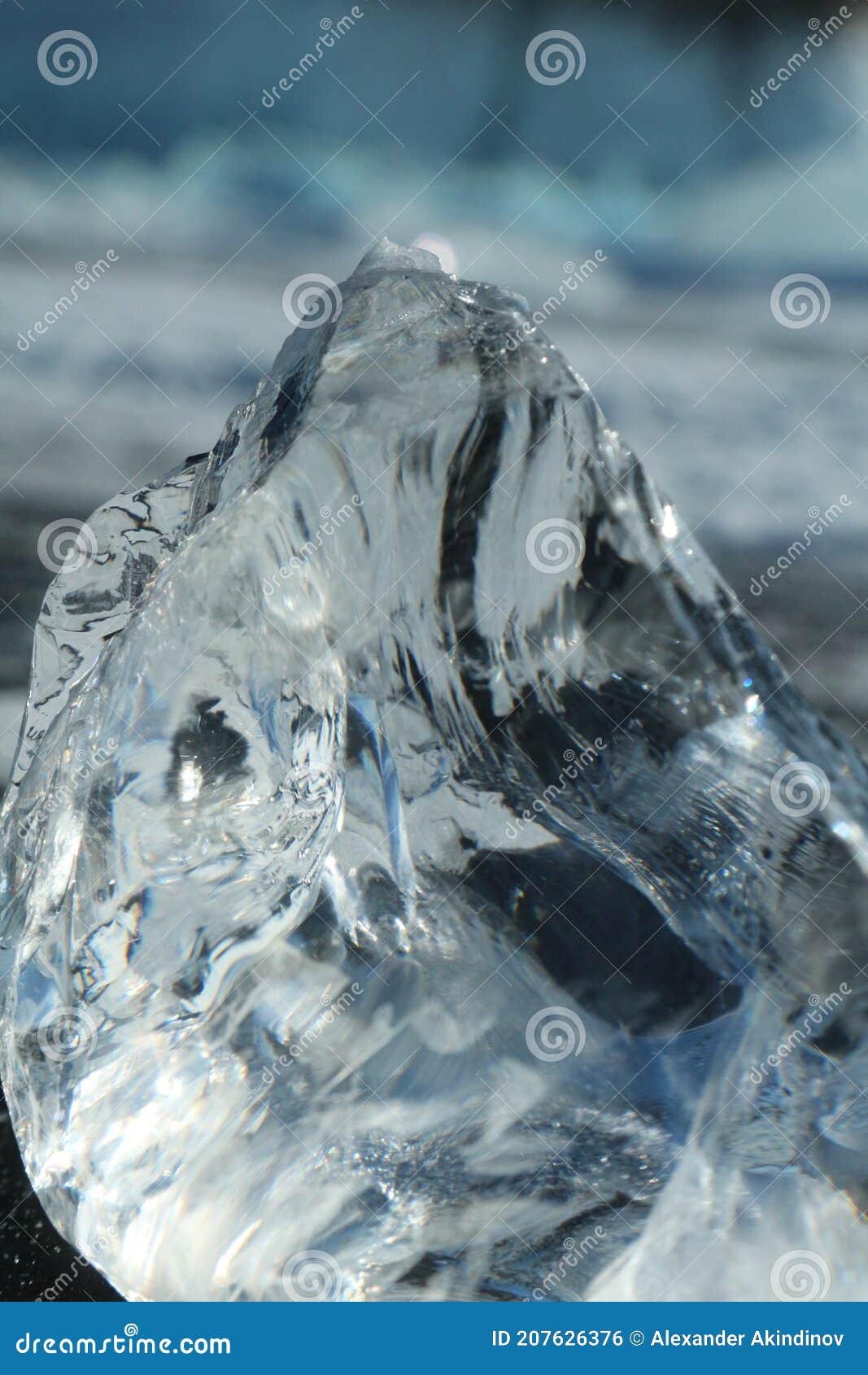 A Big Triangular Piece of Ice Stock Photo - Image of drop, leaf: 207626376