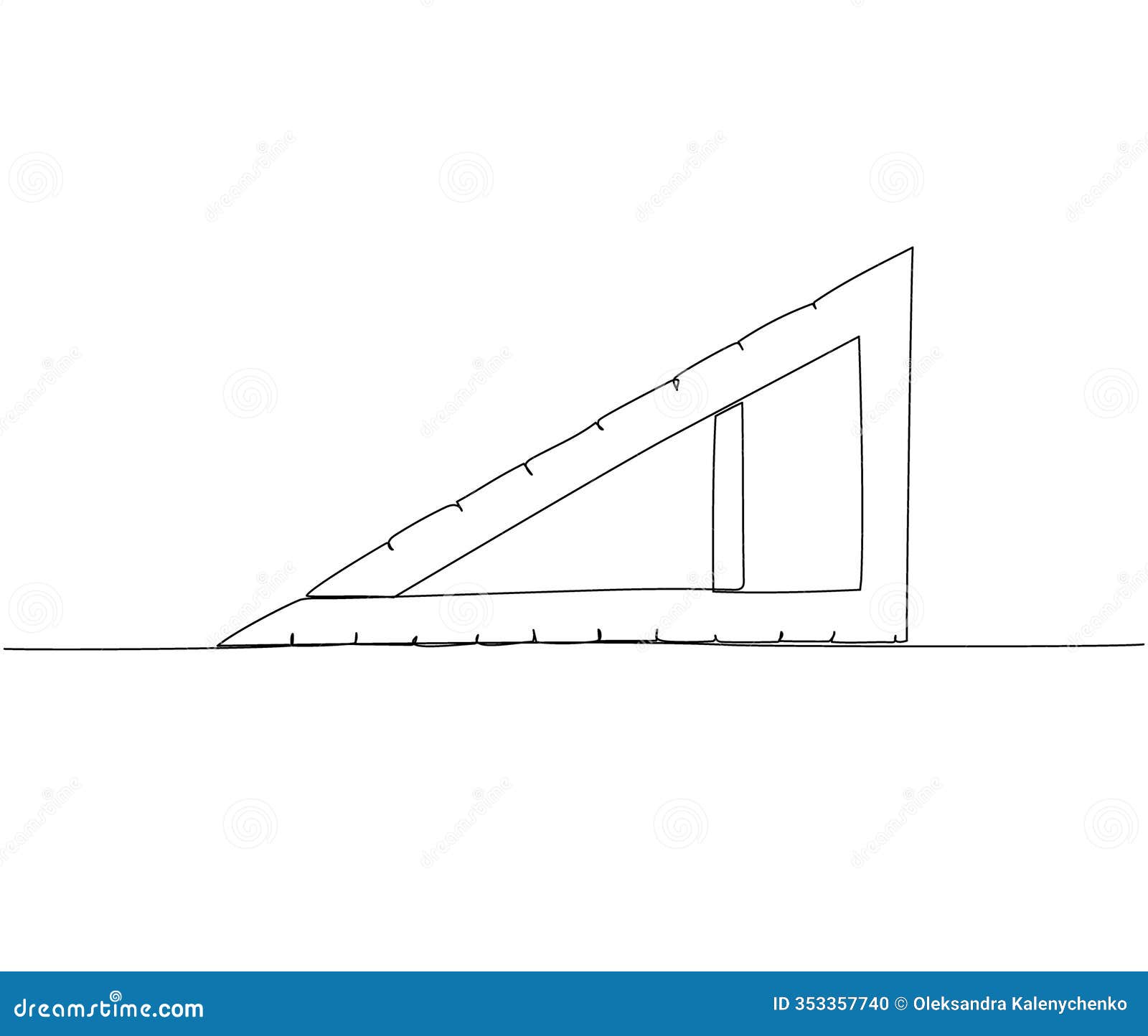 Set Triangular Ruler, Drawing Compass, Monitor With Graduation Cap ...