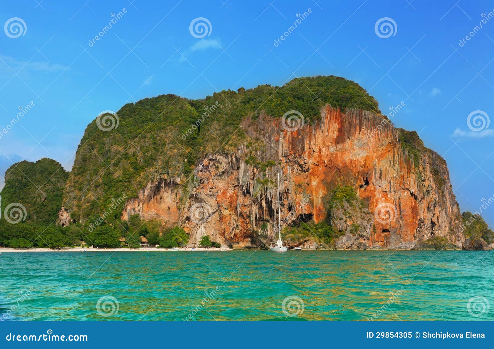 Big tropical desert island stock image. Image of thailand - 29854305