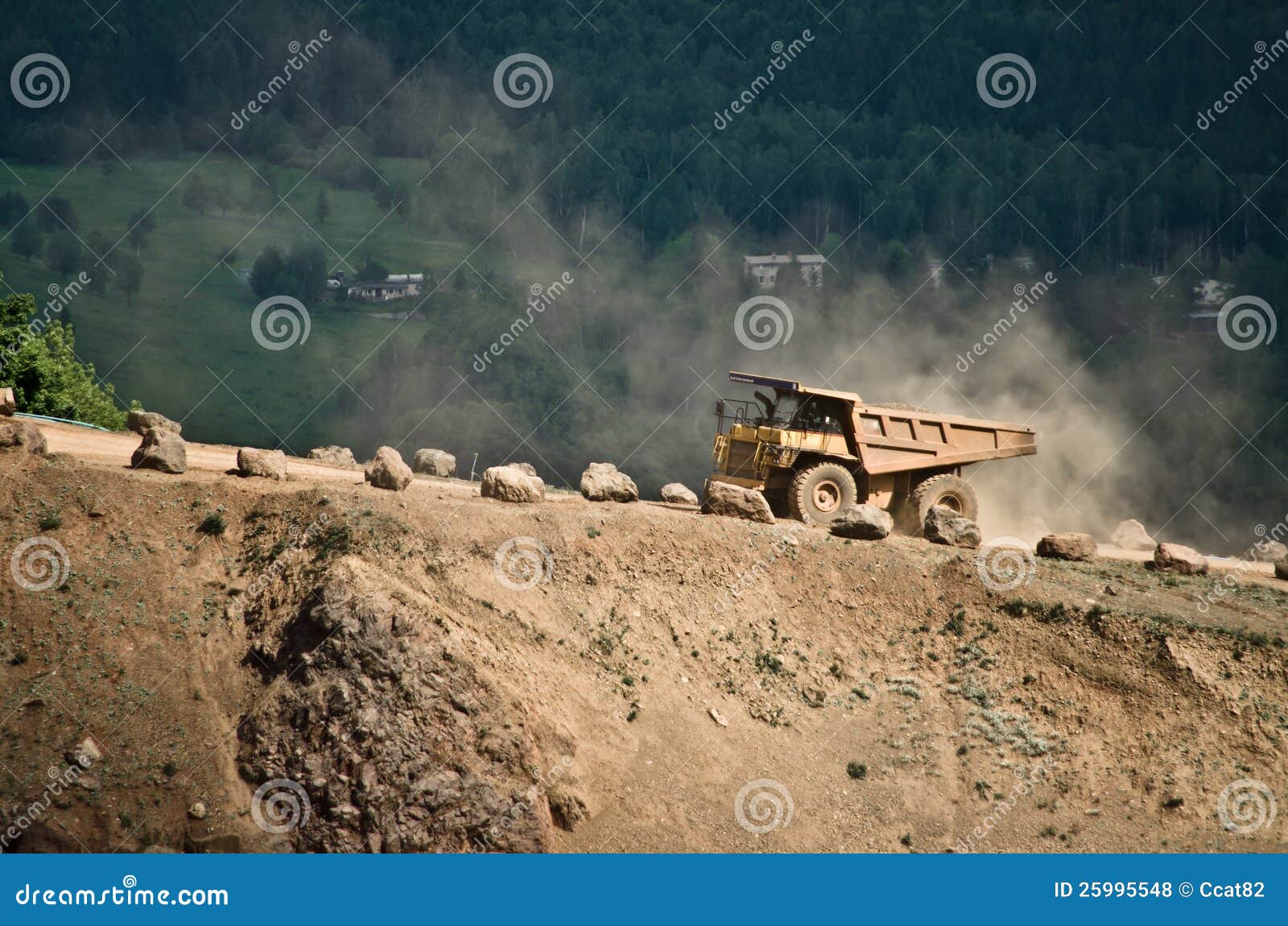 Big truck in quarry stock photo. Image of area, construction - 25995548