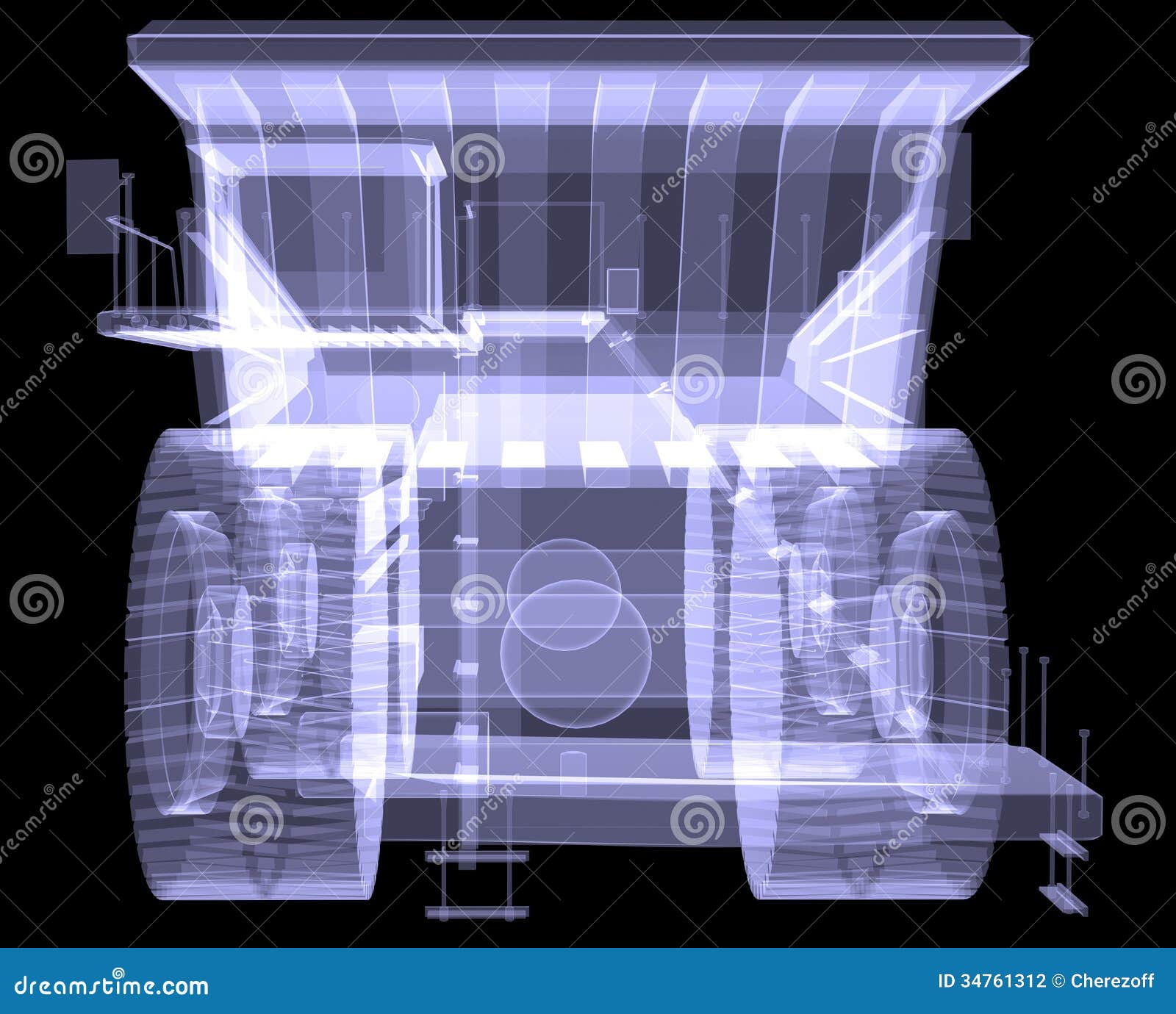 Big truck. X-ray stock photo. Image of freight, auto - 34761312
