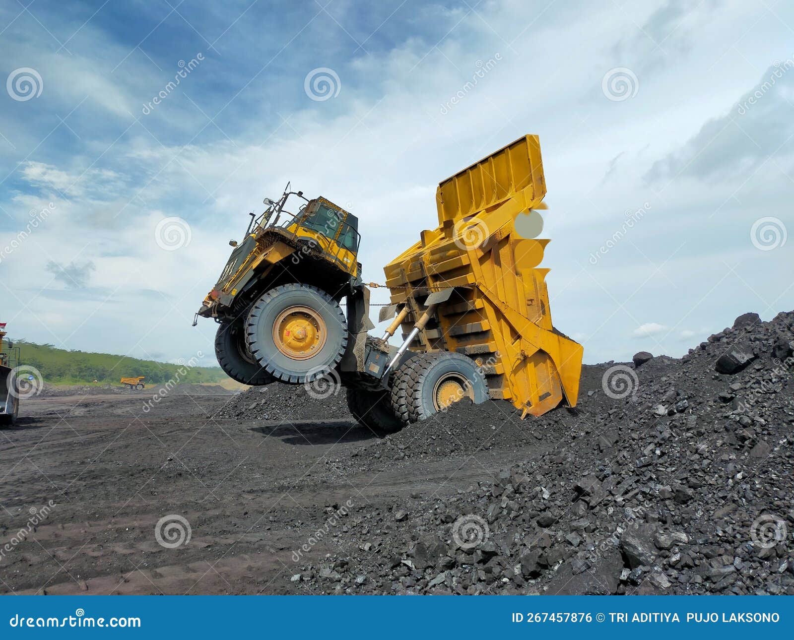 Big Truck Standing, Overload or Human Error Stock Photo - Image of ...