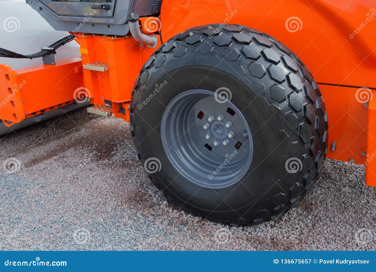 Big Truck Wheel of the Large Vehicle Stock Image - Image of outdoor ...