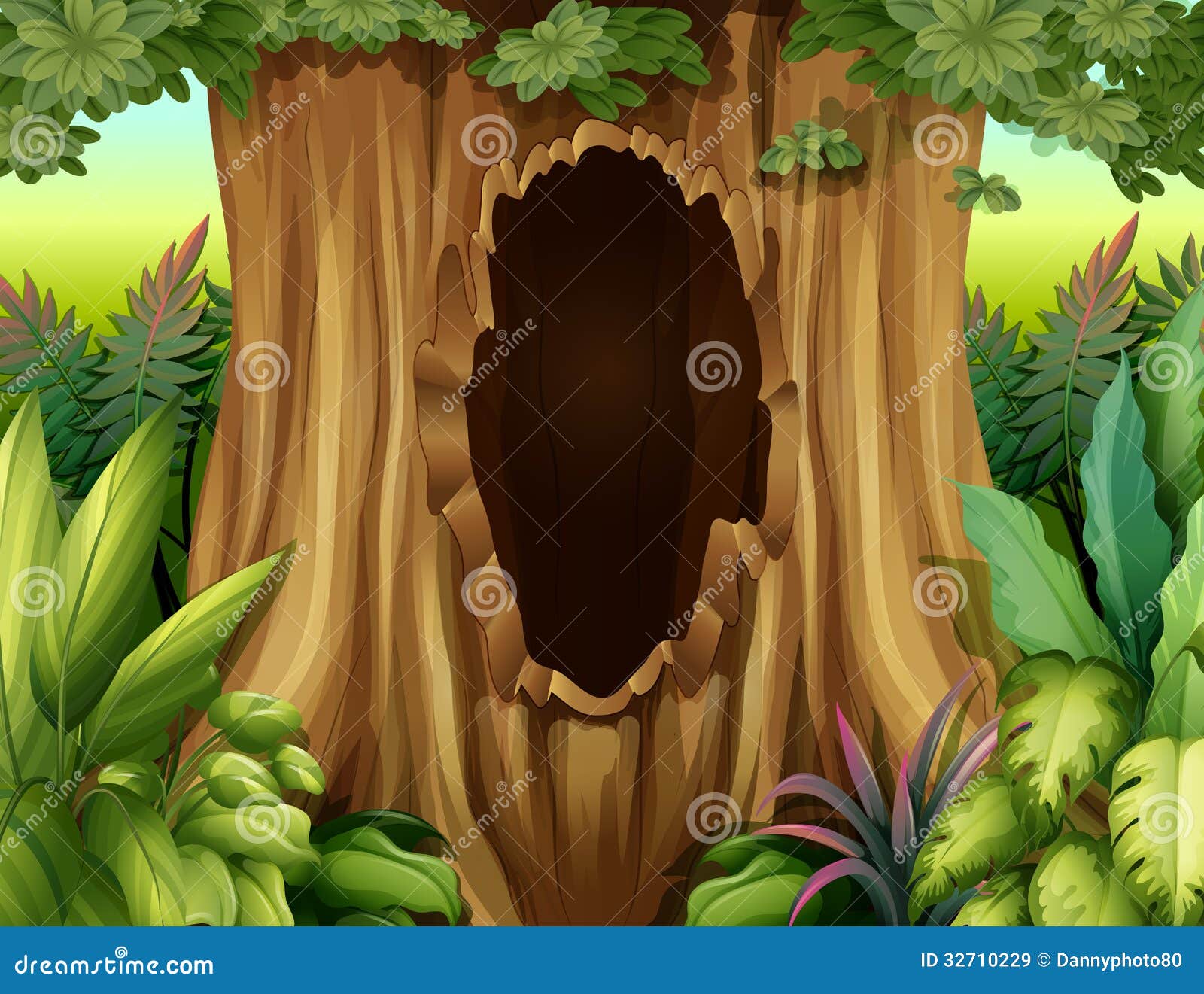 Big Trunk Tree Hole Stock Illustrations – 52 Big Trunk Tree Hole Stock ...