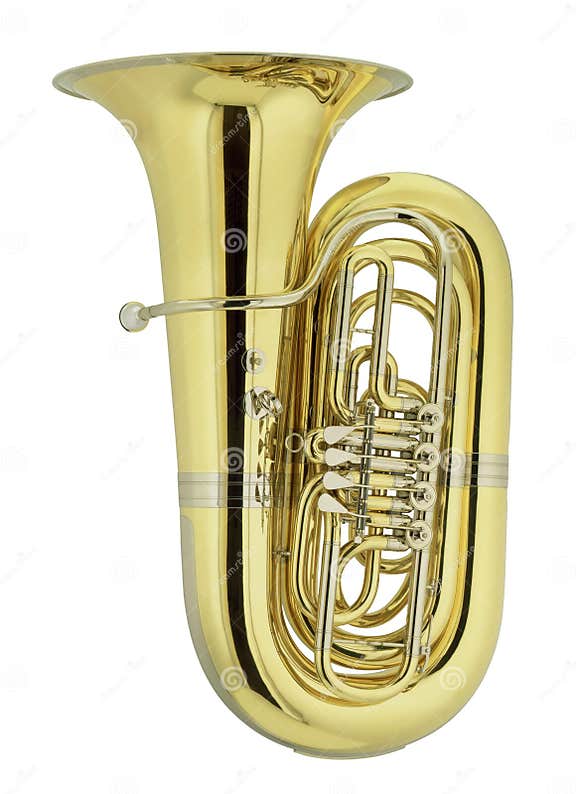 Big tuba stock image. Image of white, jazz, horn, instrument - 29575