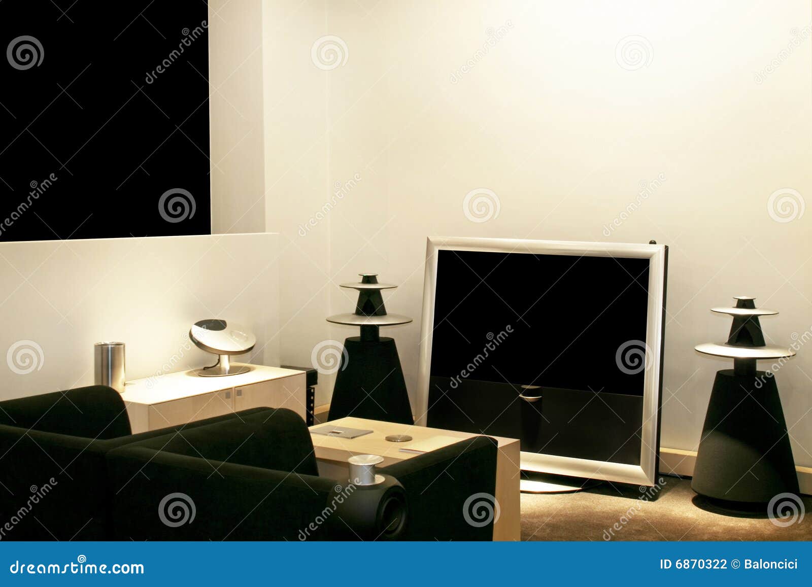 Big TV set stock photo. Image of ambient, plasma, living - 6870322