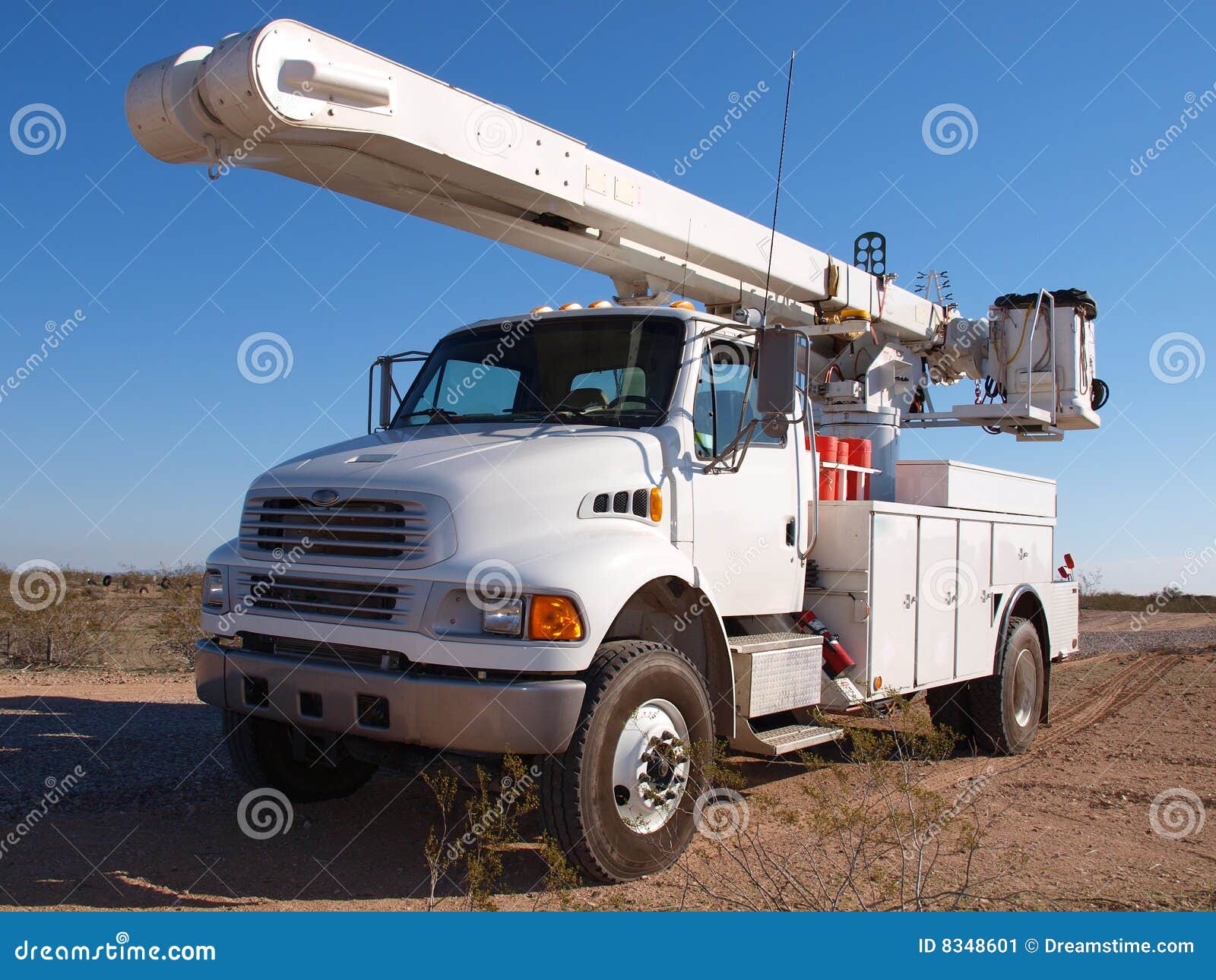 Big Utility Truck stock image. Image of large, vehicle - 8348601