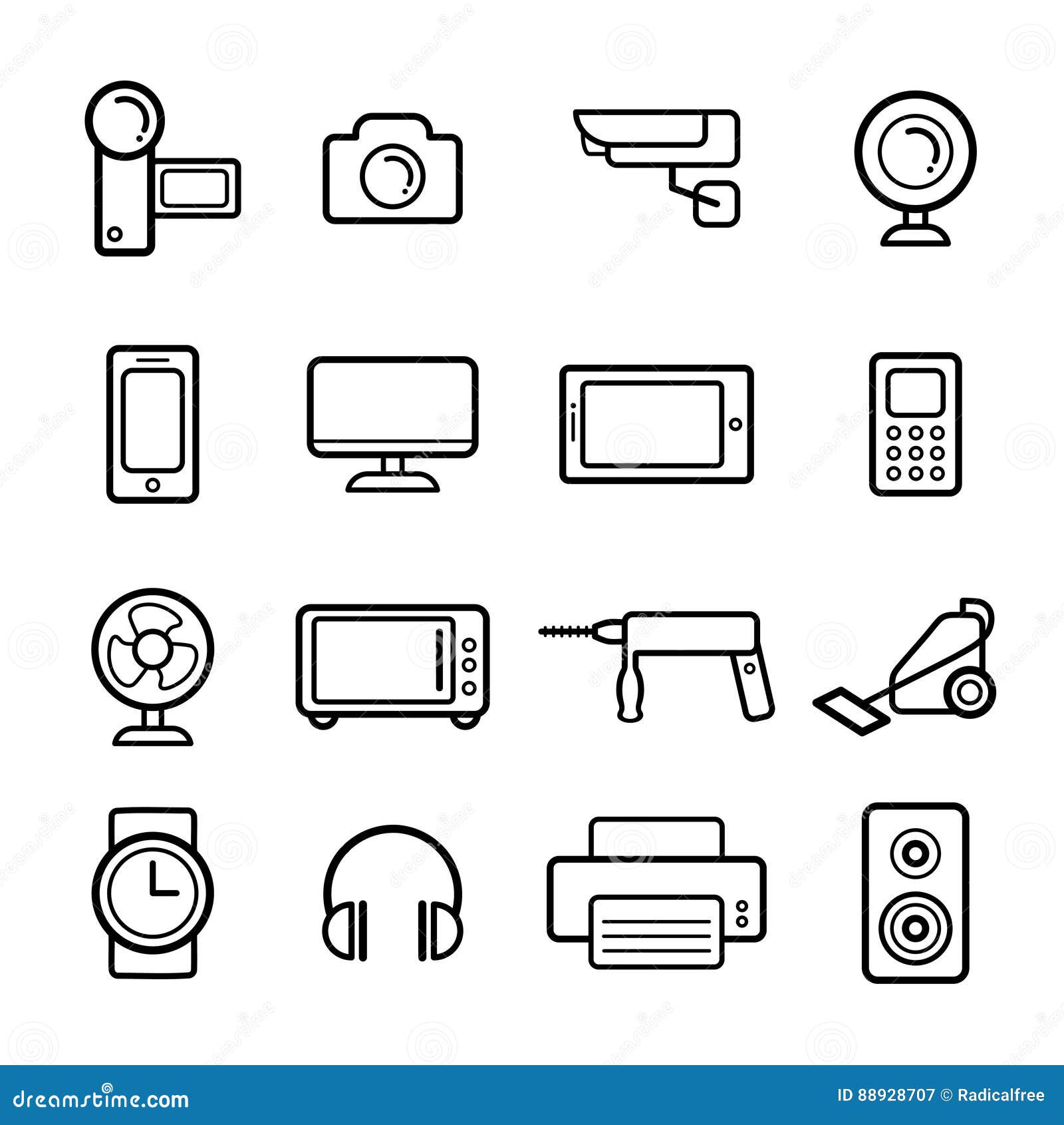 Big Vector Set of Electrical Engineering, Household Appliances and ...