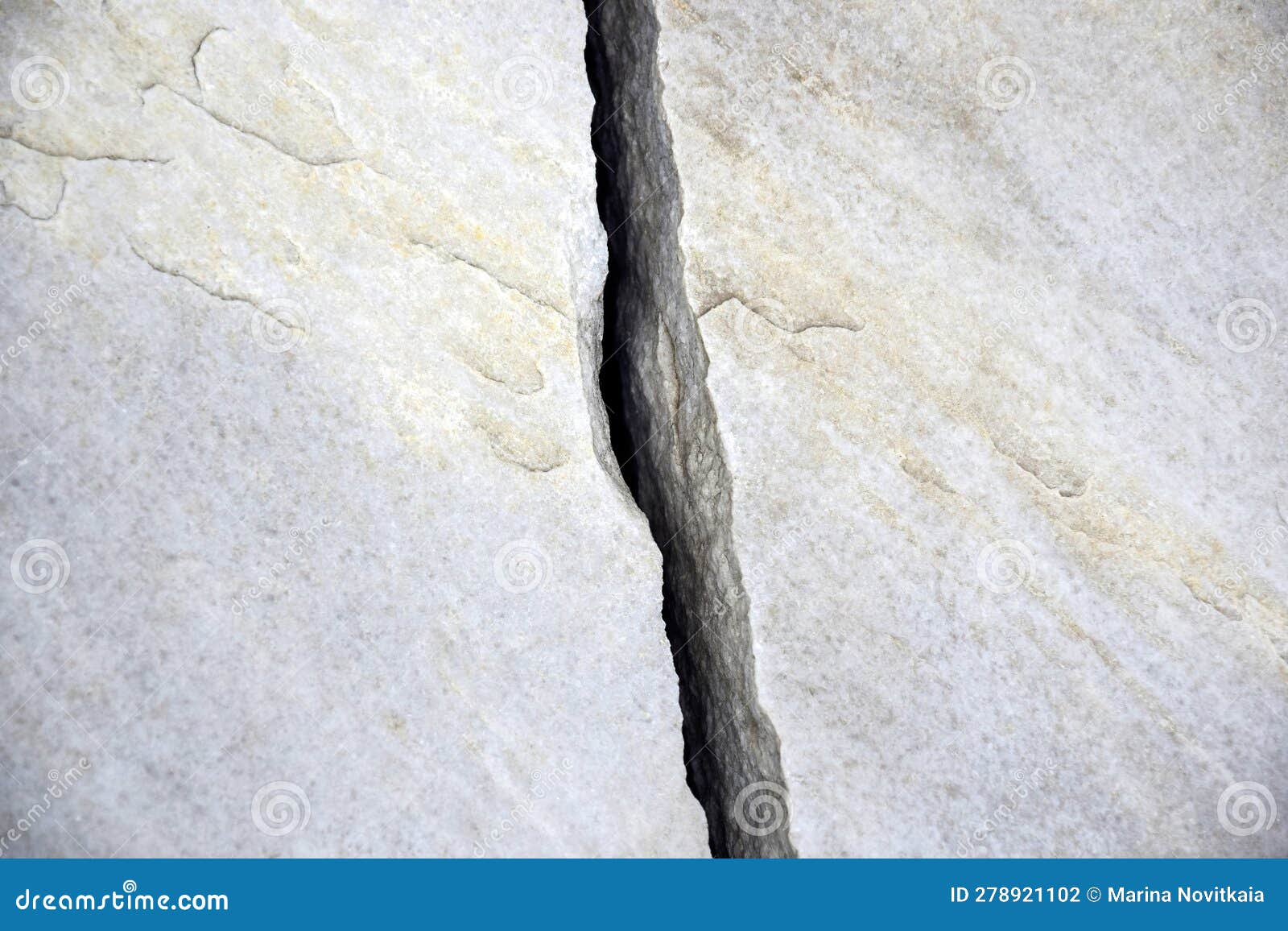 Big Vertical Crack in Marble Slab. Close-up. Copy Space Stock Photo ...