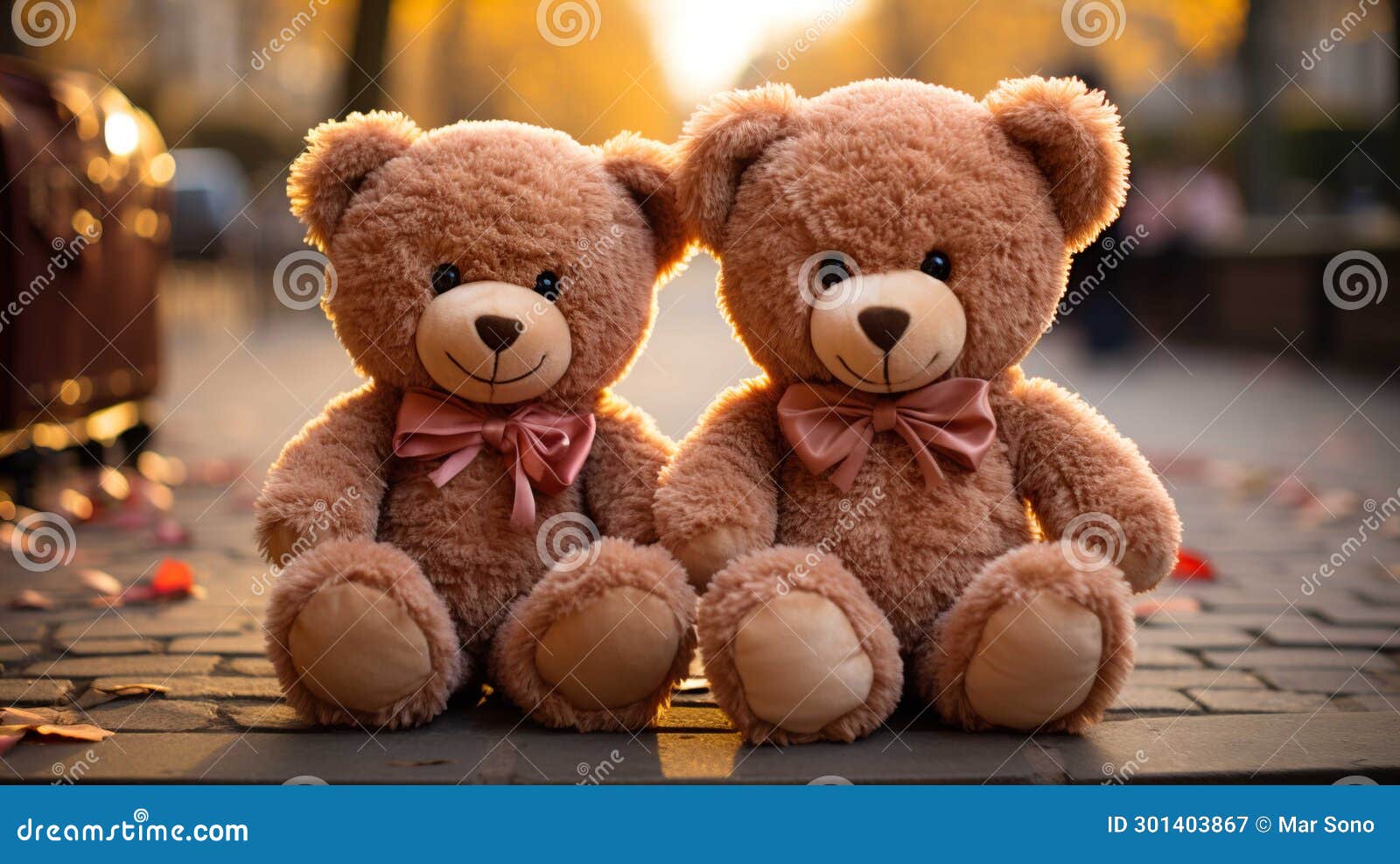 Big Very Soft Teddy Bears, Brown, White Background , Generate AI Stock ...