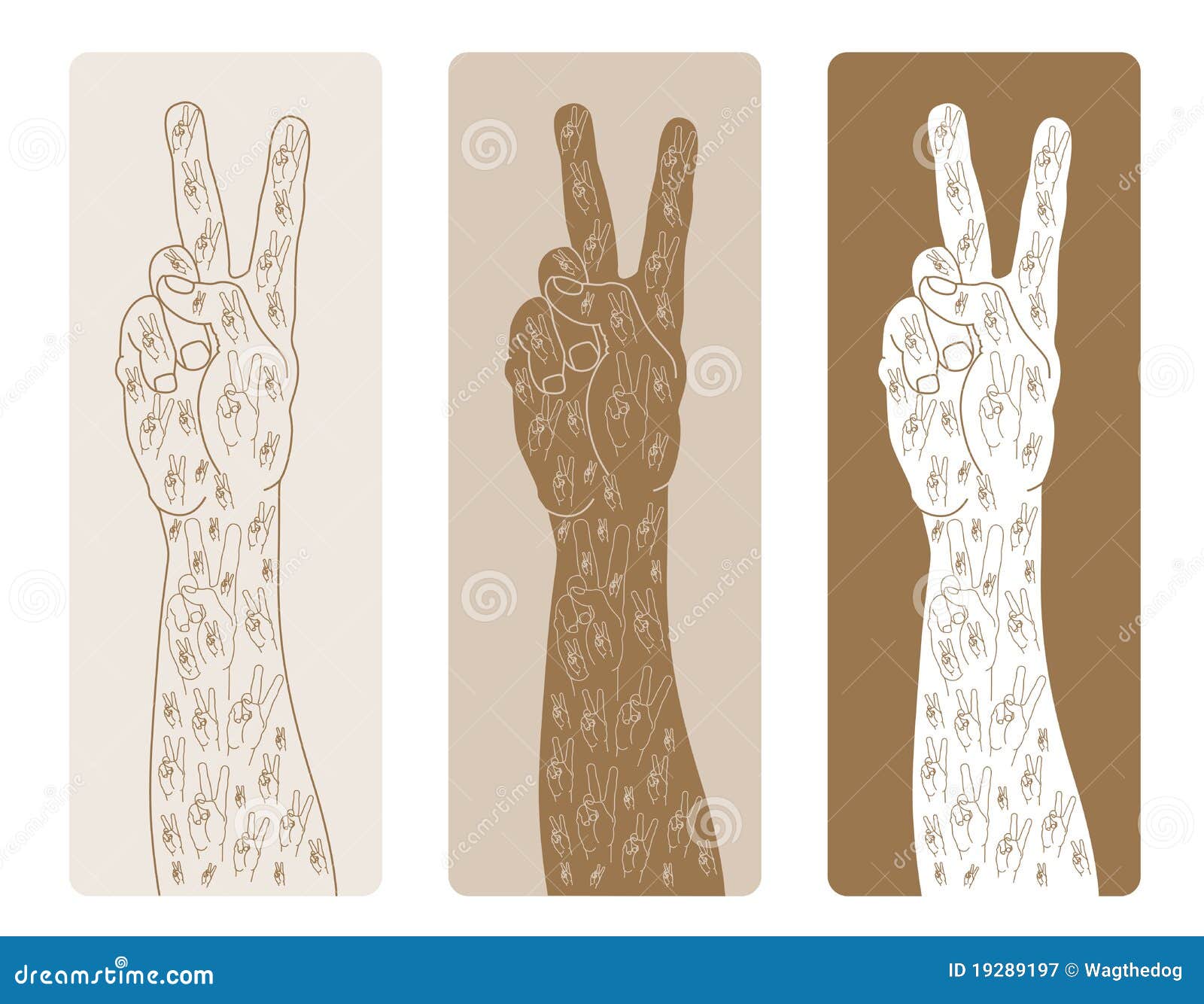 Big victory stock vector. Illustration of finger, double - 19289197