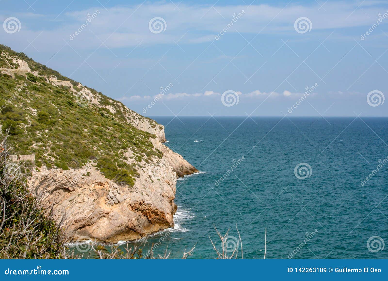 Big View Over the Coast of Spain Stock Image - Image of beautiful, dawn ...
