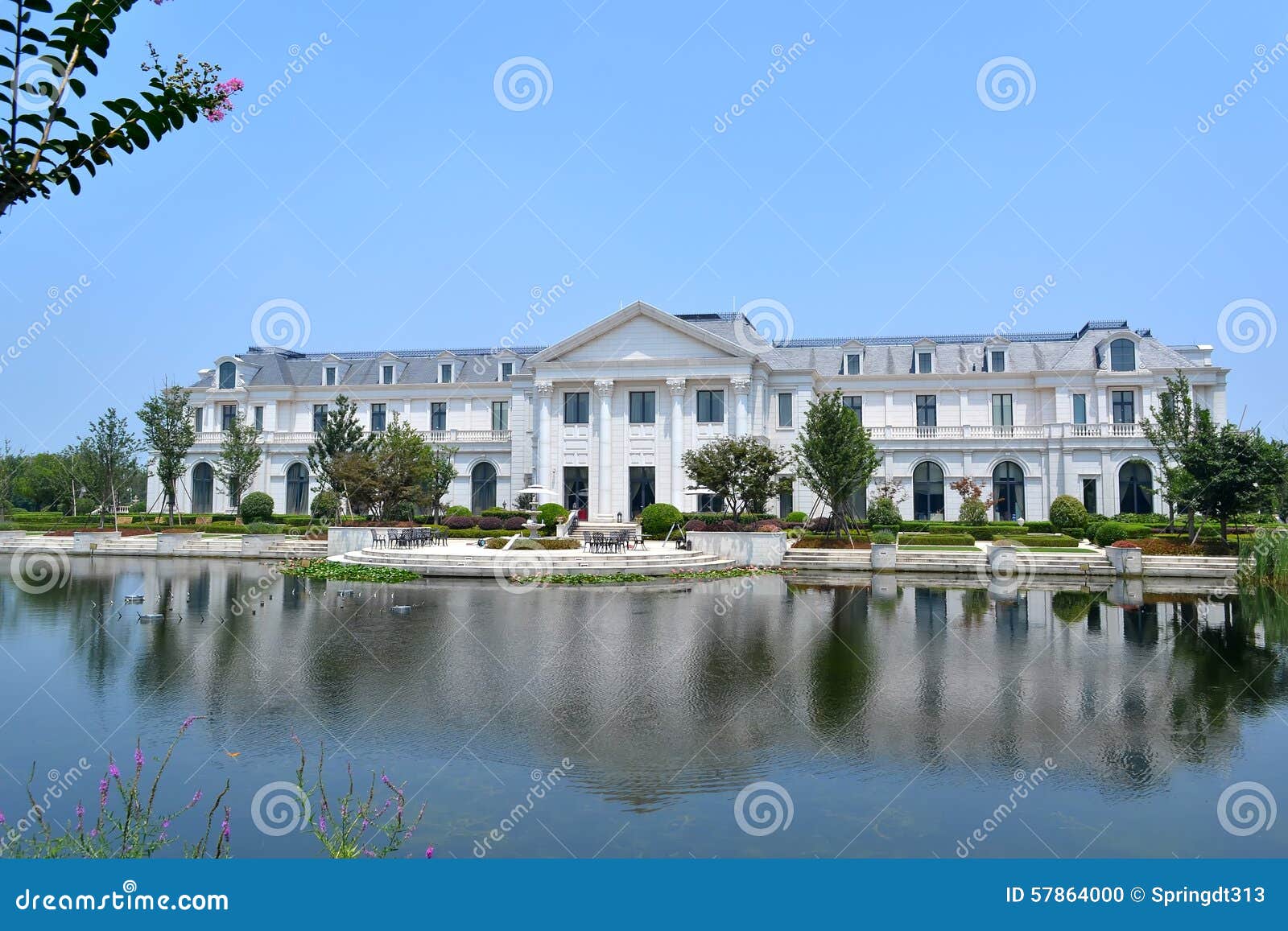 Big villa stock photo. Image of front, computer, house - 57864000